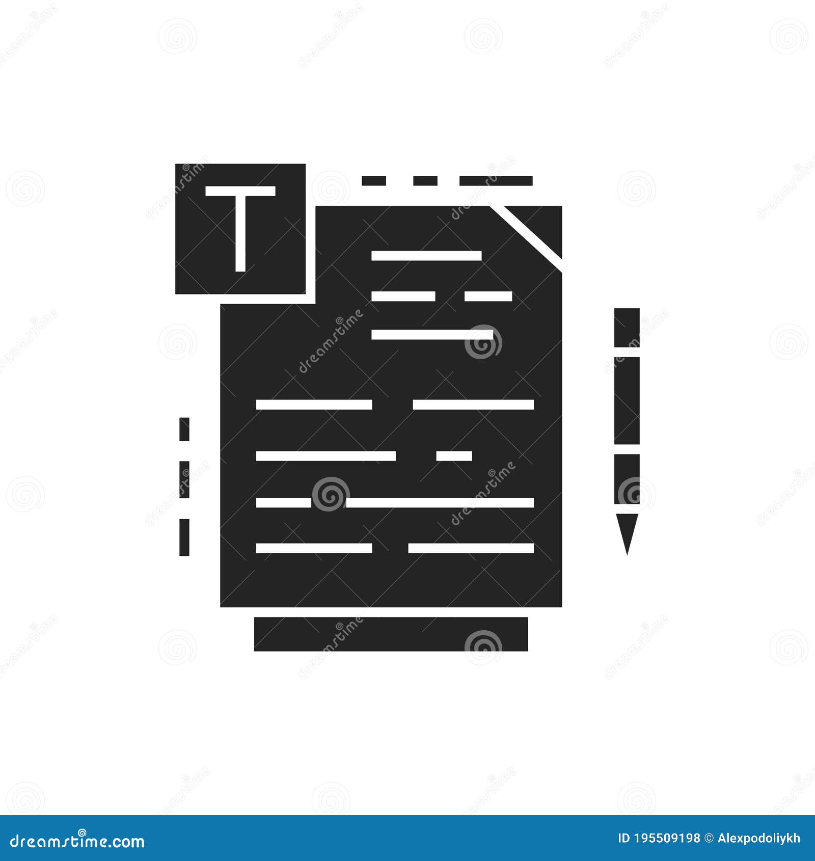 Course Material Black Glyph Icon. Online Course Learning Exam. Training ...