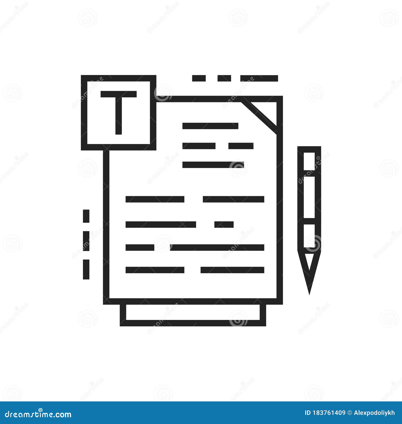 Course Material Black Line Icon. Online Course Learning Exam. Training ...