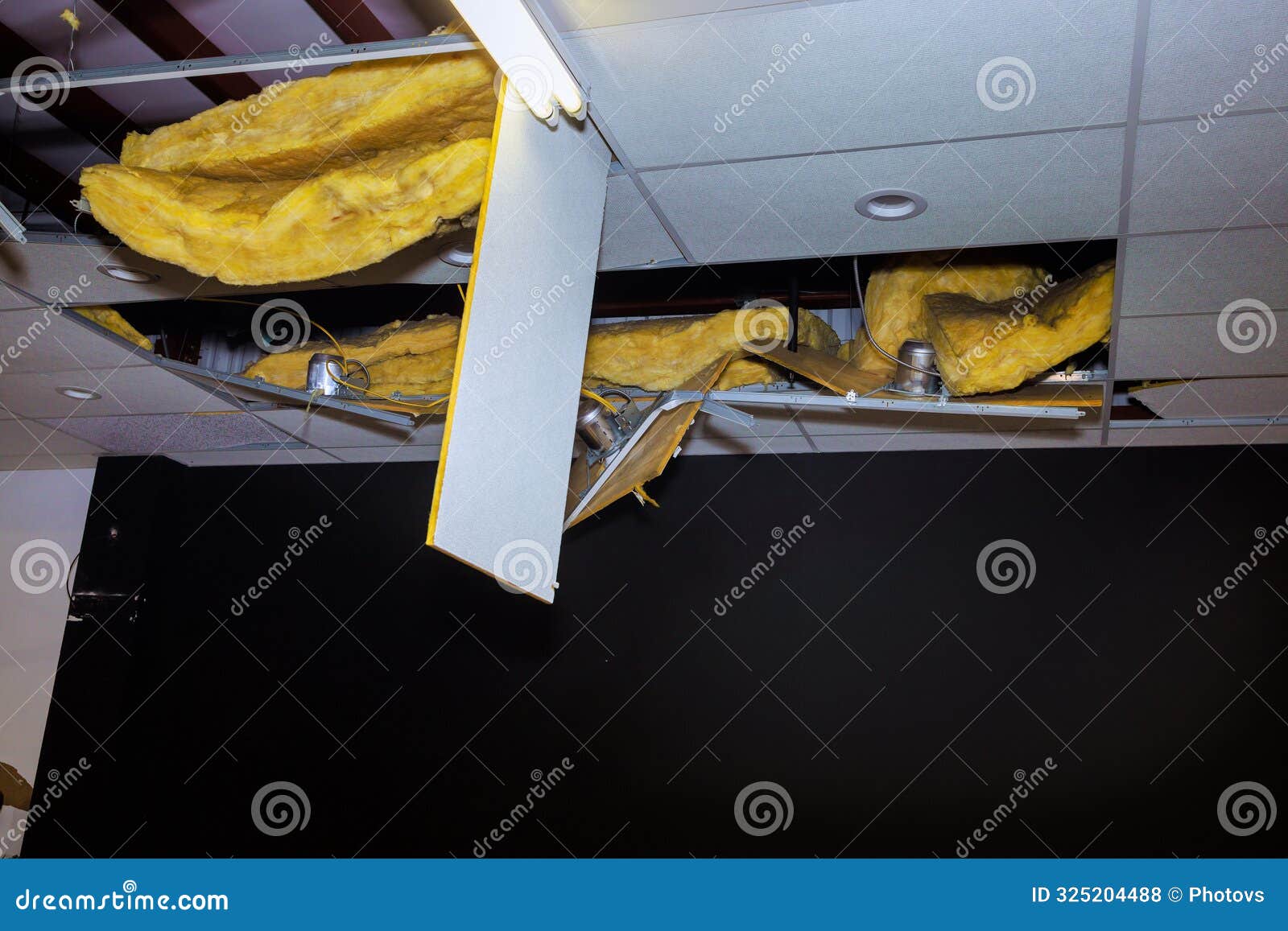 In Course of Renovating Commercial Building, Damaged Ceiling ...