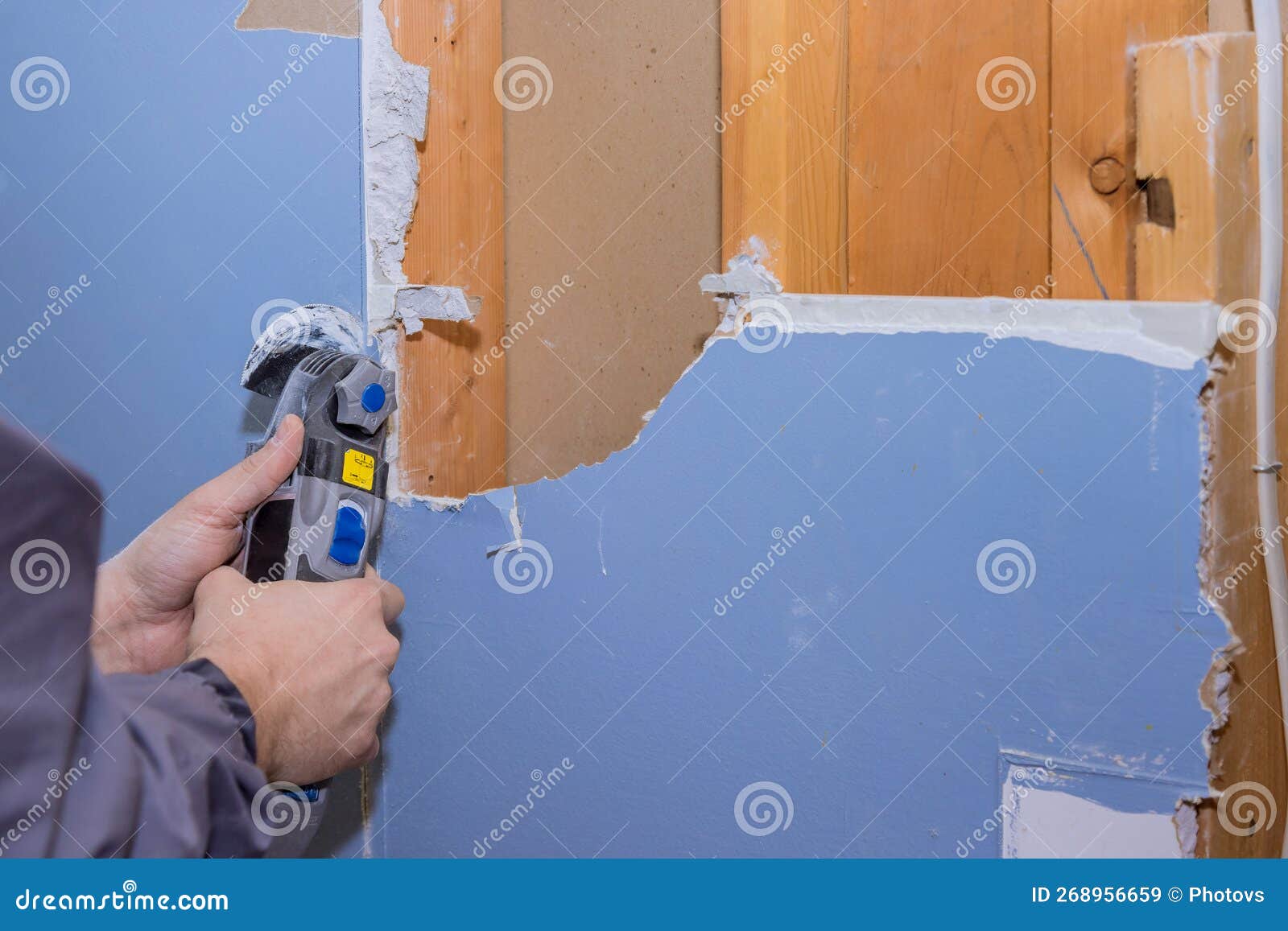 In the Course of Renovating the House, the Plasterboard of the House ...