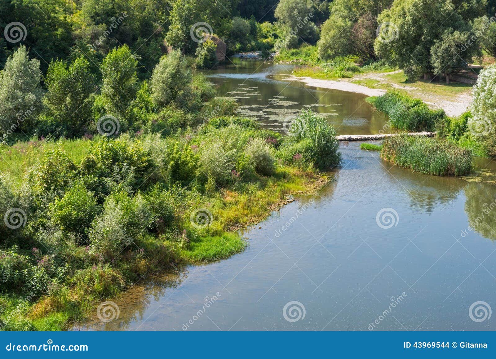 Course of a river stock photo. Image of rural, national - 43969544
