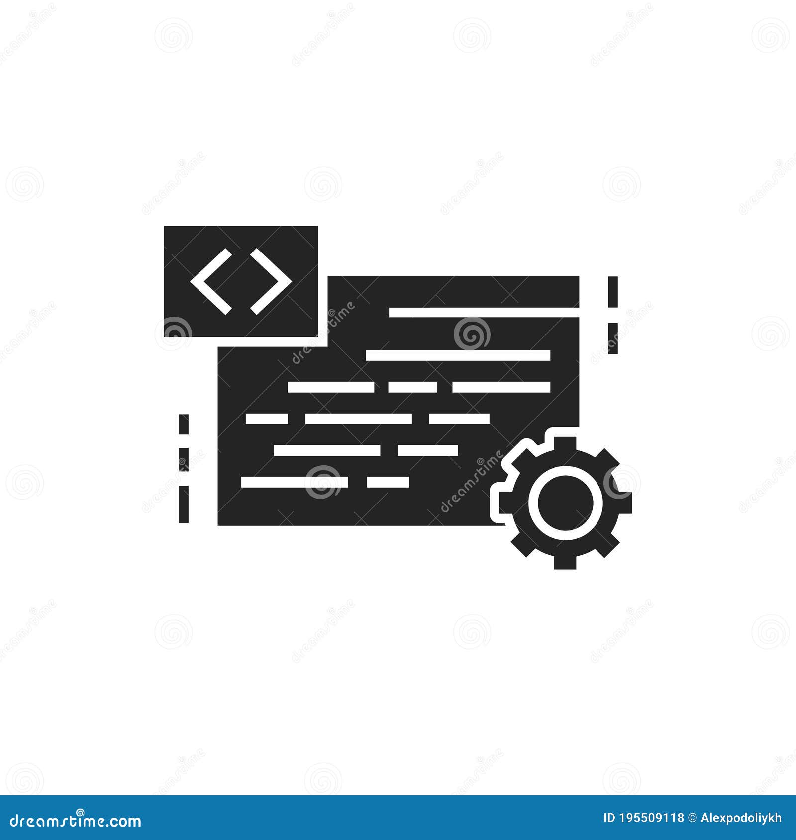 It Courses Black Glyph Icon. Programming, Coding Learning. Software ...