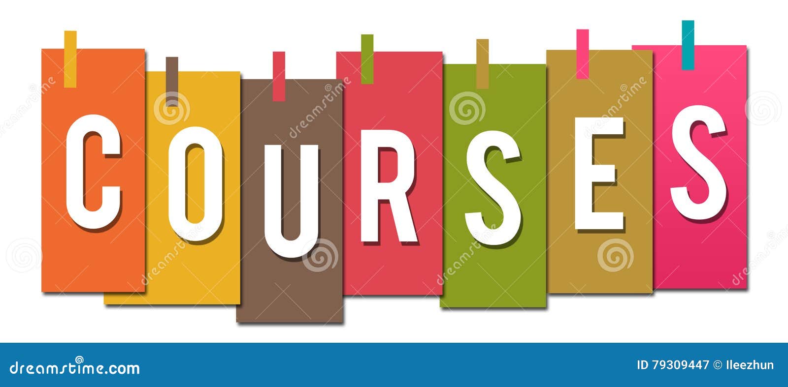 Courses Colorful Stuck Stripes Stock Illustration - Illustration of ...