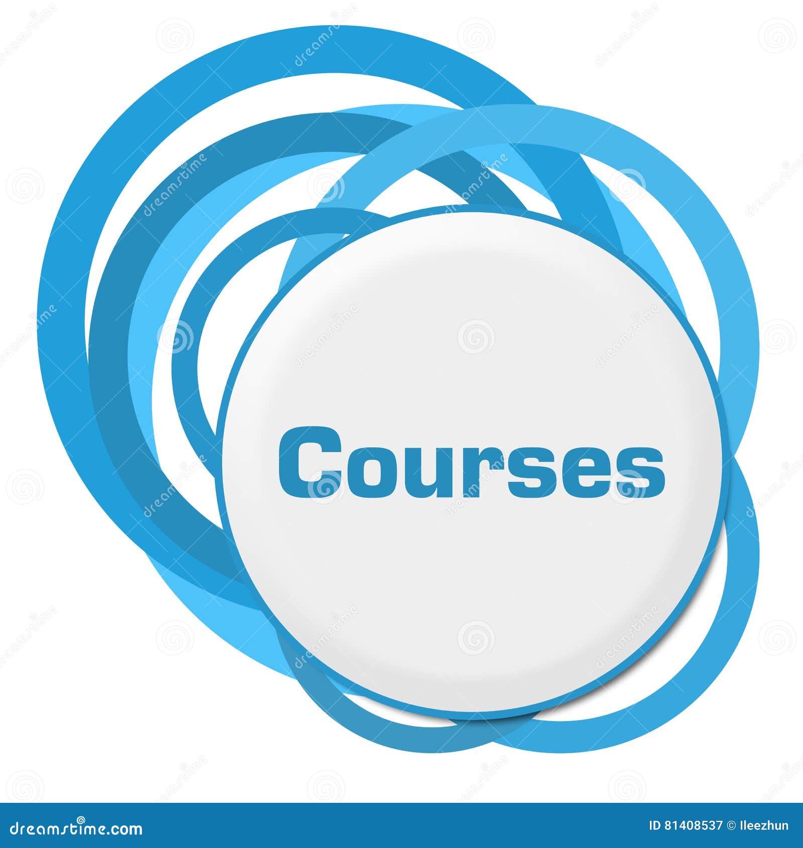 Courses Random Blue Rings stock illustration. Illustration of rings ...