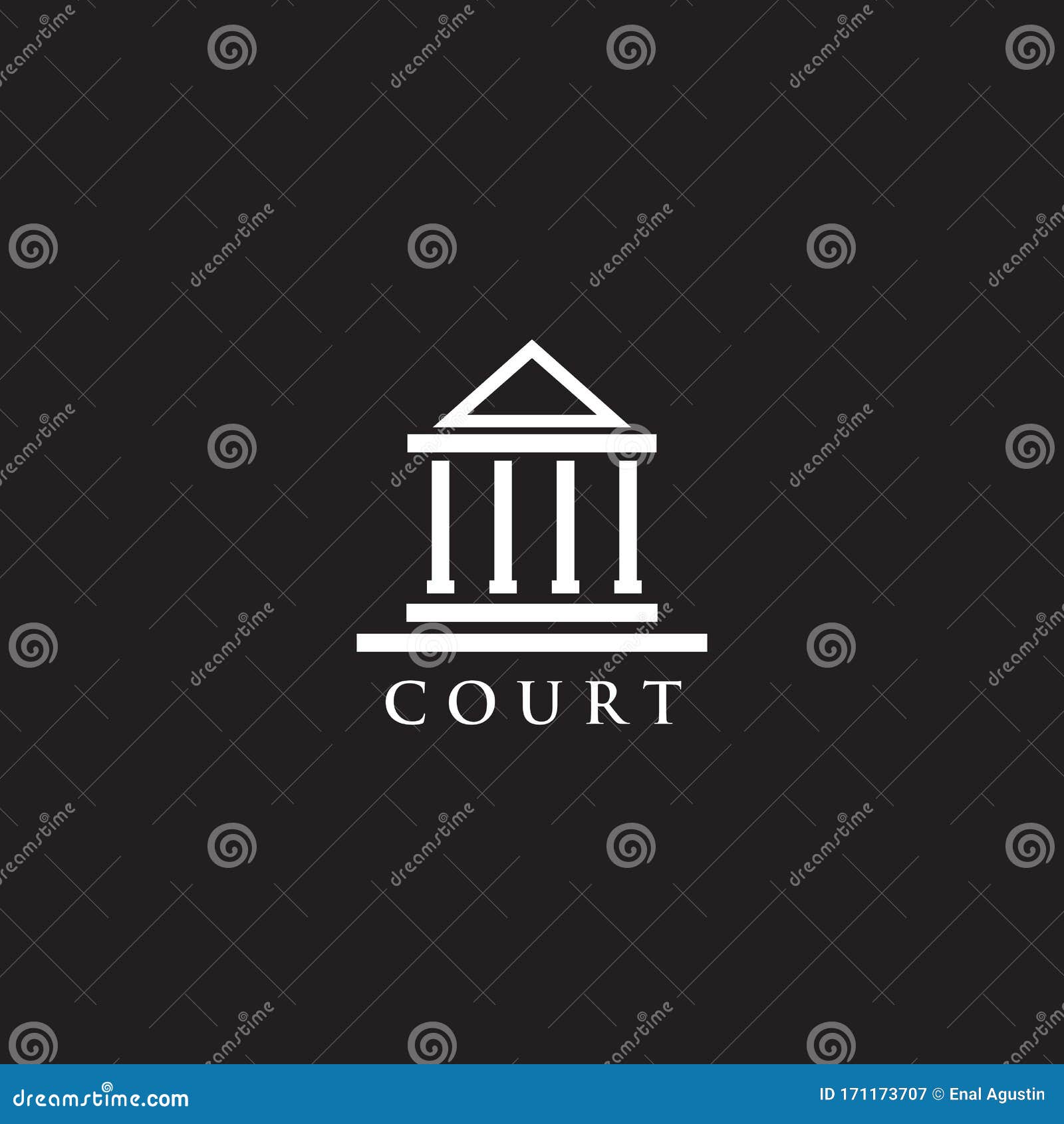Court Building Logo Design Vector Template Stock Vector - Illustration ...