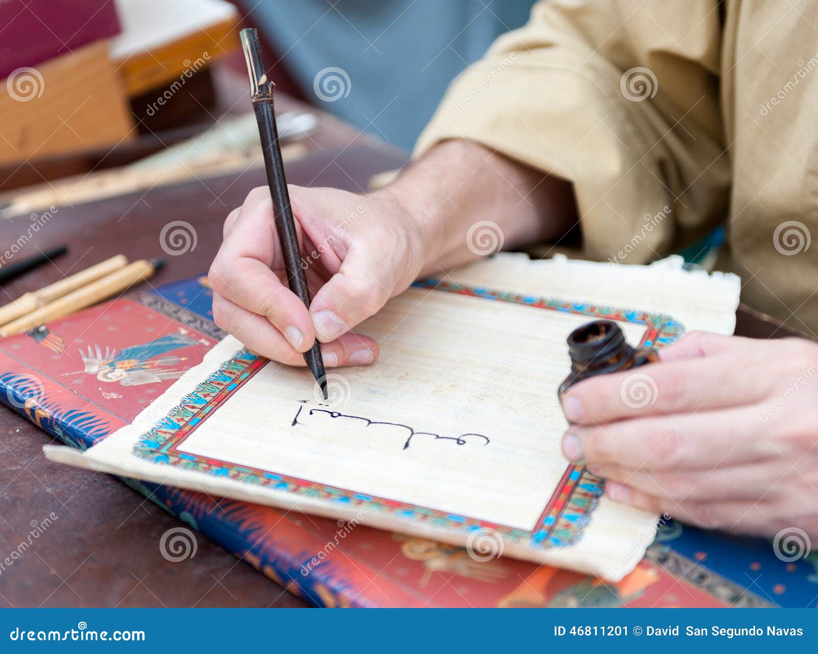 Court clerk stock image. Image of medieval, calligraphy - 46811201