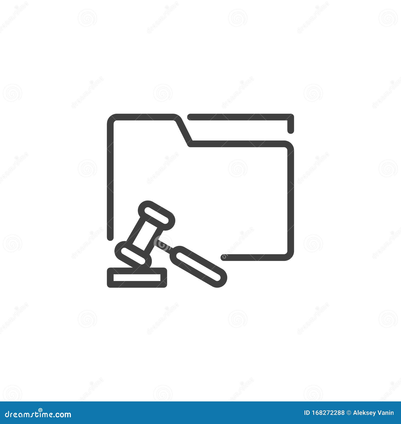 Court Folder with Judge Gavel Line Icon Stock Vector - Illustration of ... Court Folder with Judge Gavel Line Icon Stock Vector - Illustration of ...