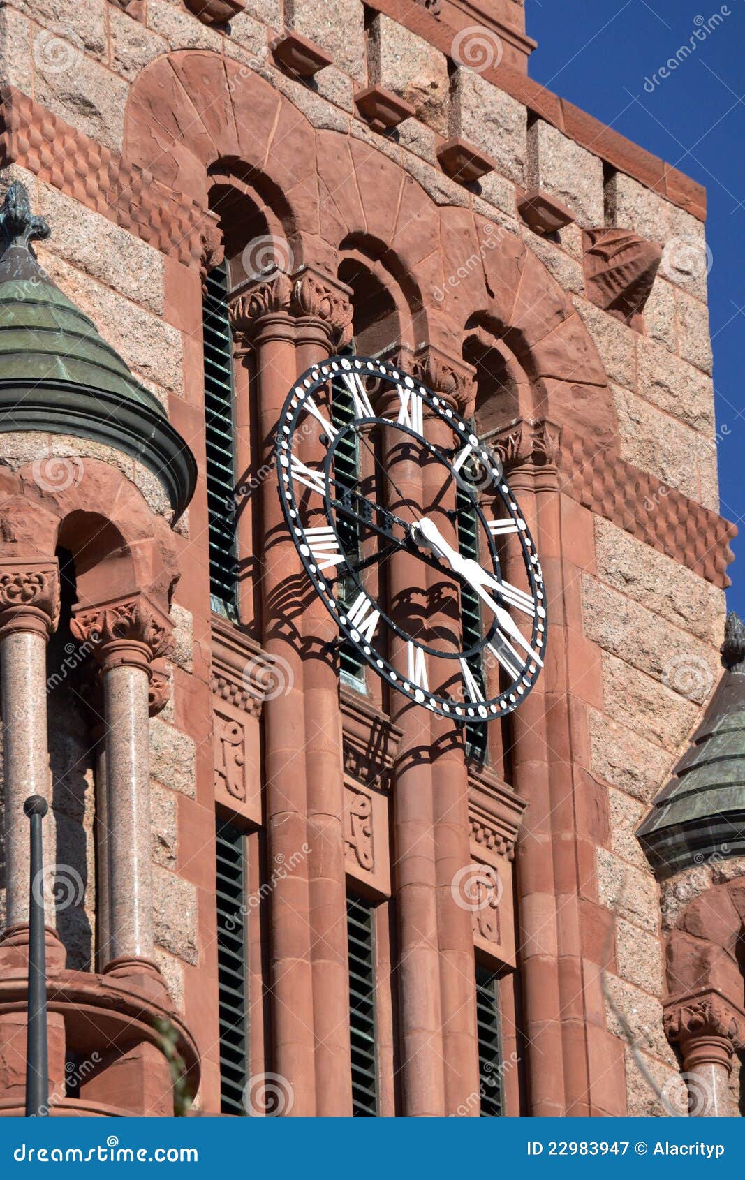 Court House Clock stock image. Image of architecture - 22983947
