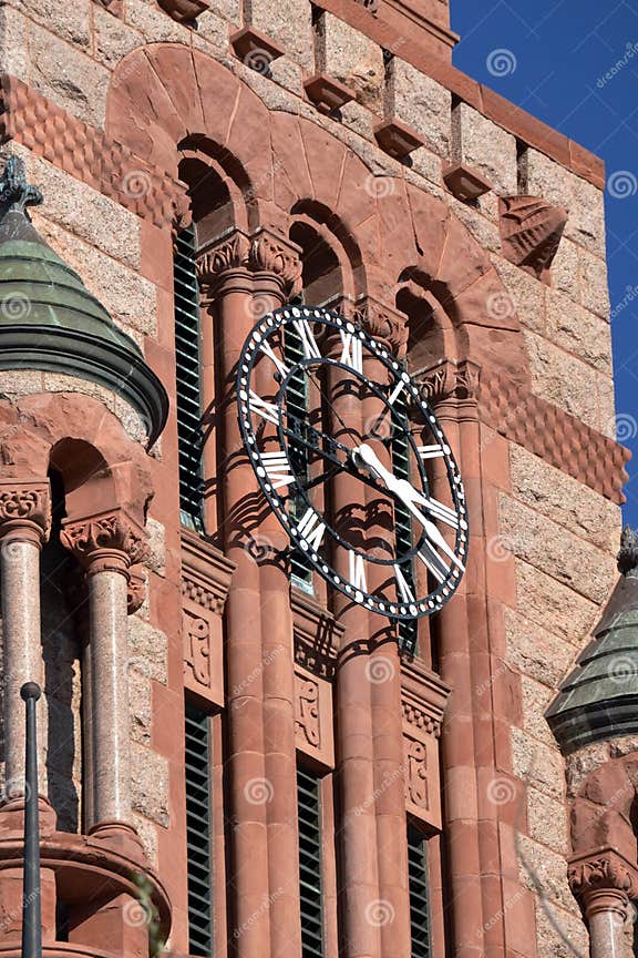 Court House Clock stock image. Image of architecture - 22983947