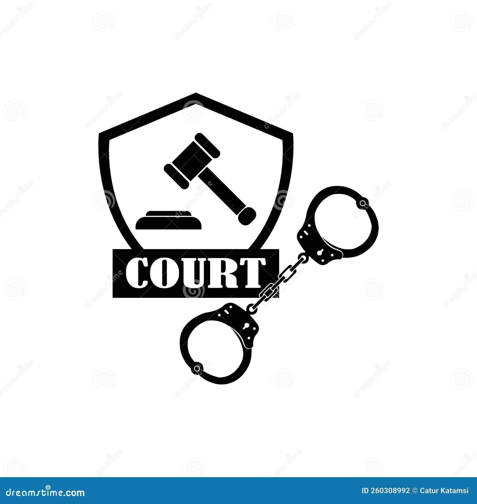 Court icon logo vector stock vector. Illustration of legal - 260308992