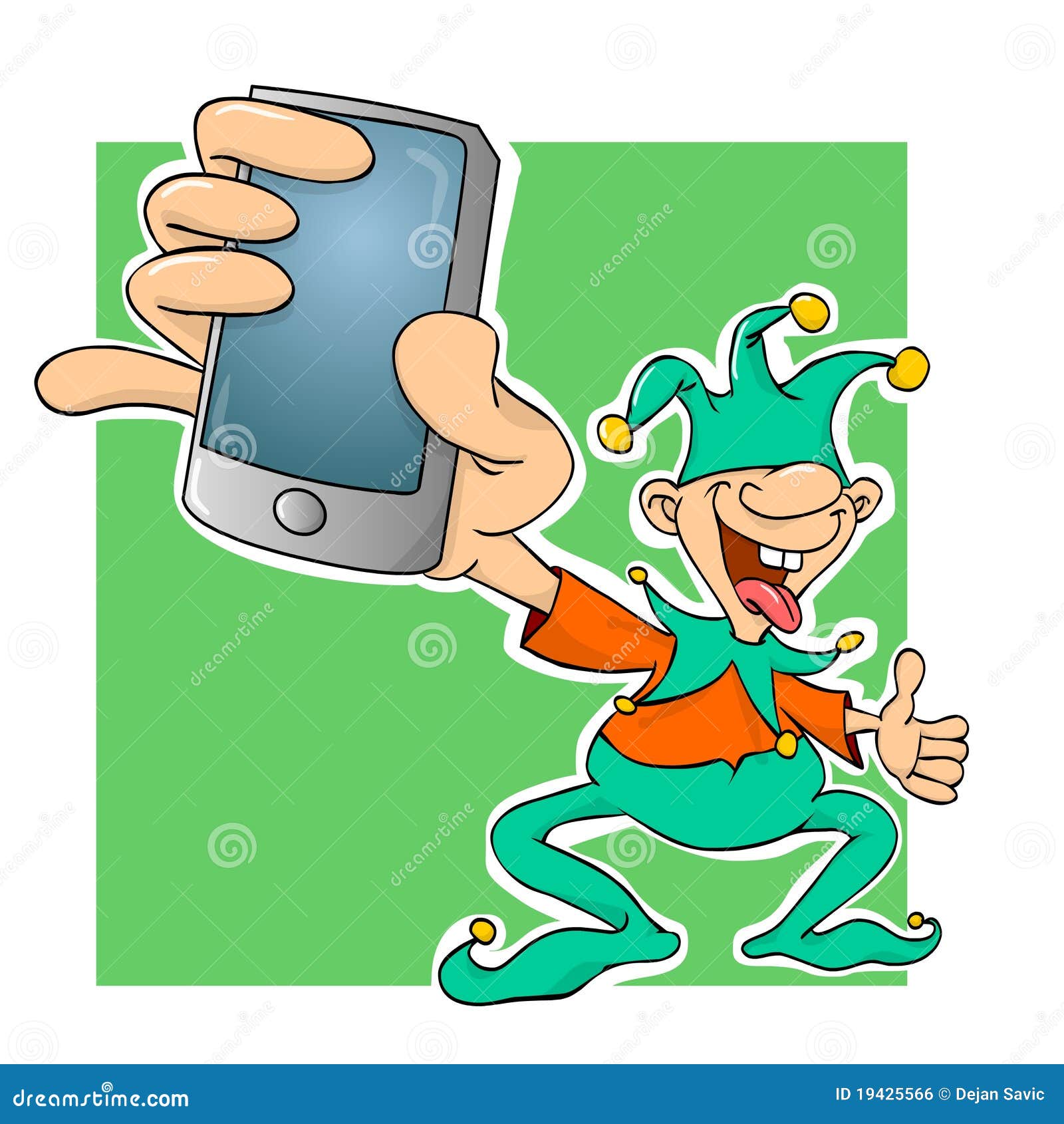 Court Jester Joker Fool Emoticon Cartoon Face Vector Illustration ...