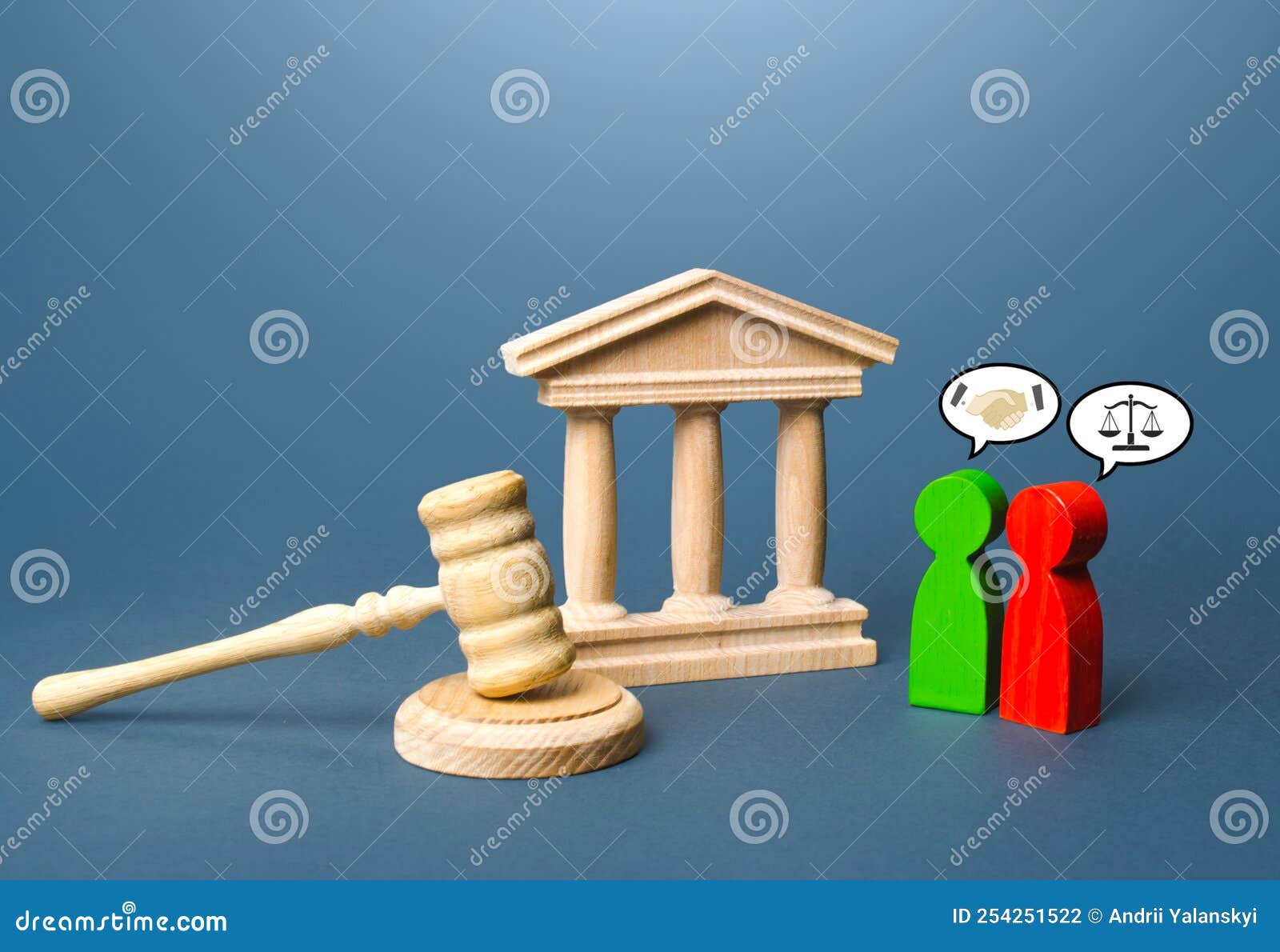 Court and Justice. Sides of Judgment Trial Come To a Compromise ...