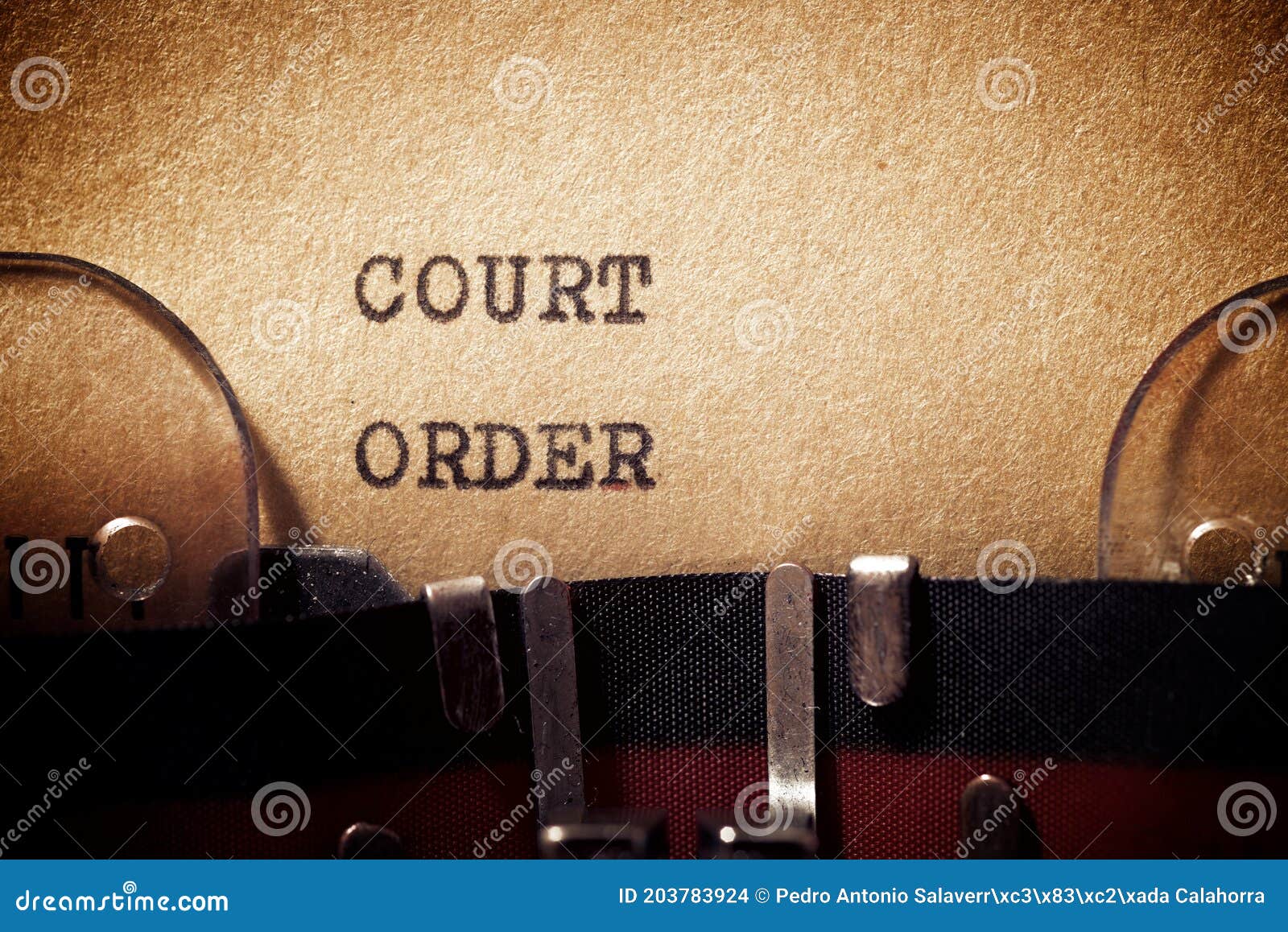 Court order phrase stock photo. Image of judicial, message - 203783924