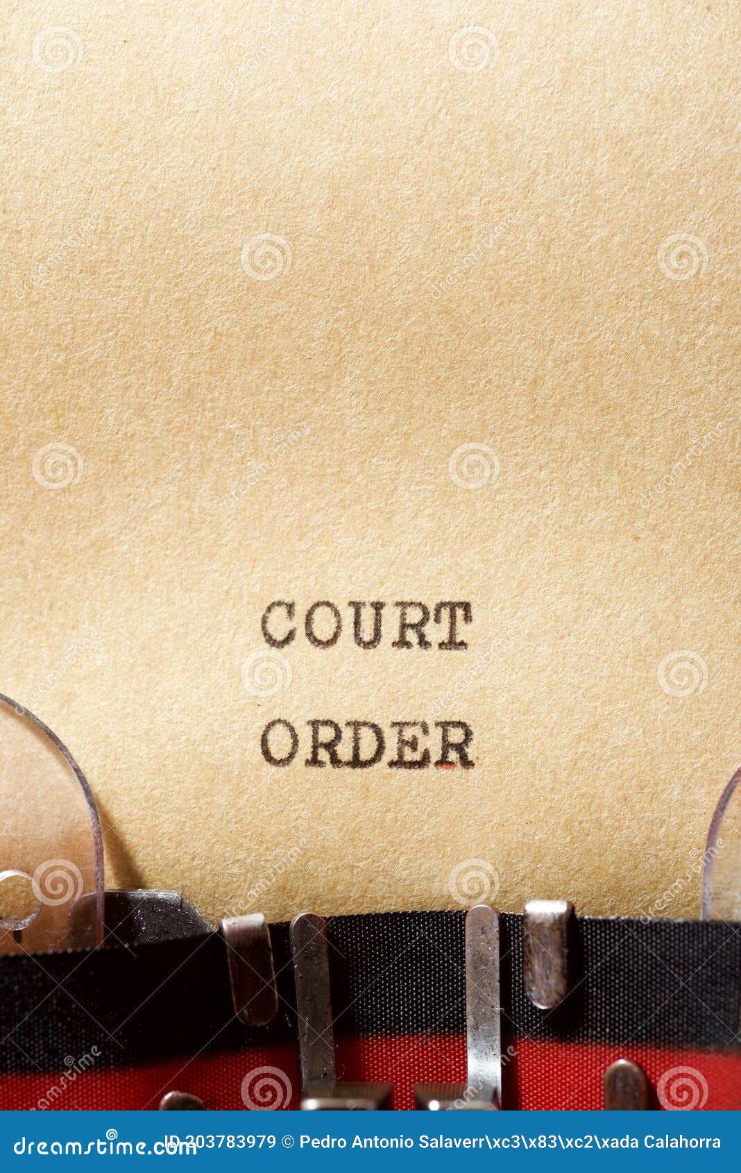 Court order phrase stock image. Image of sentence, texture - 203783979