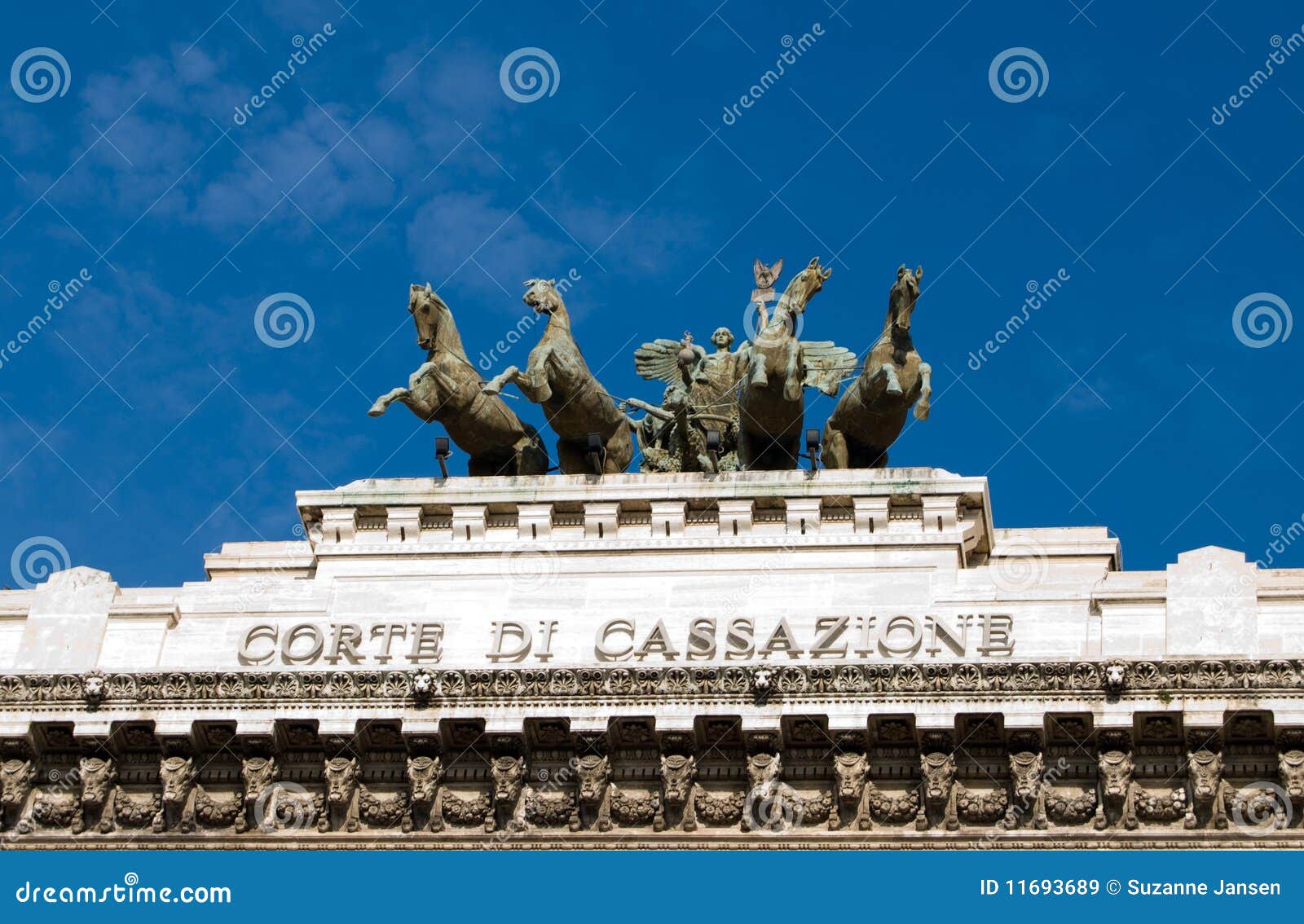 Court of Rome stock image. Image of horse, emanuelle - 11693689