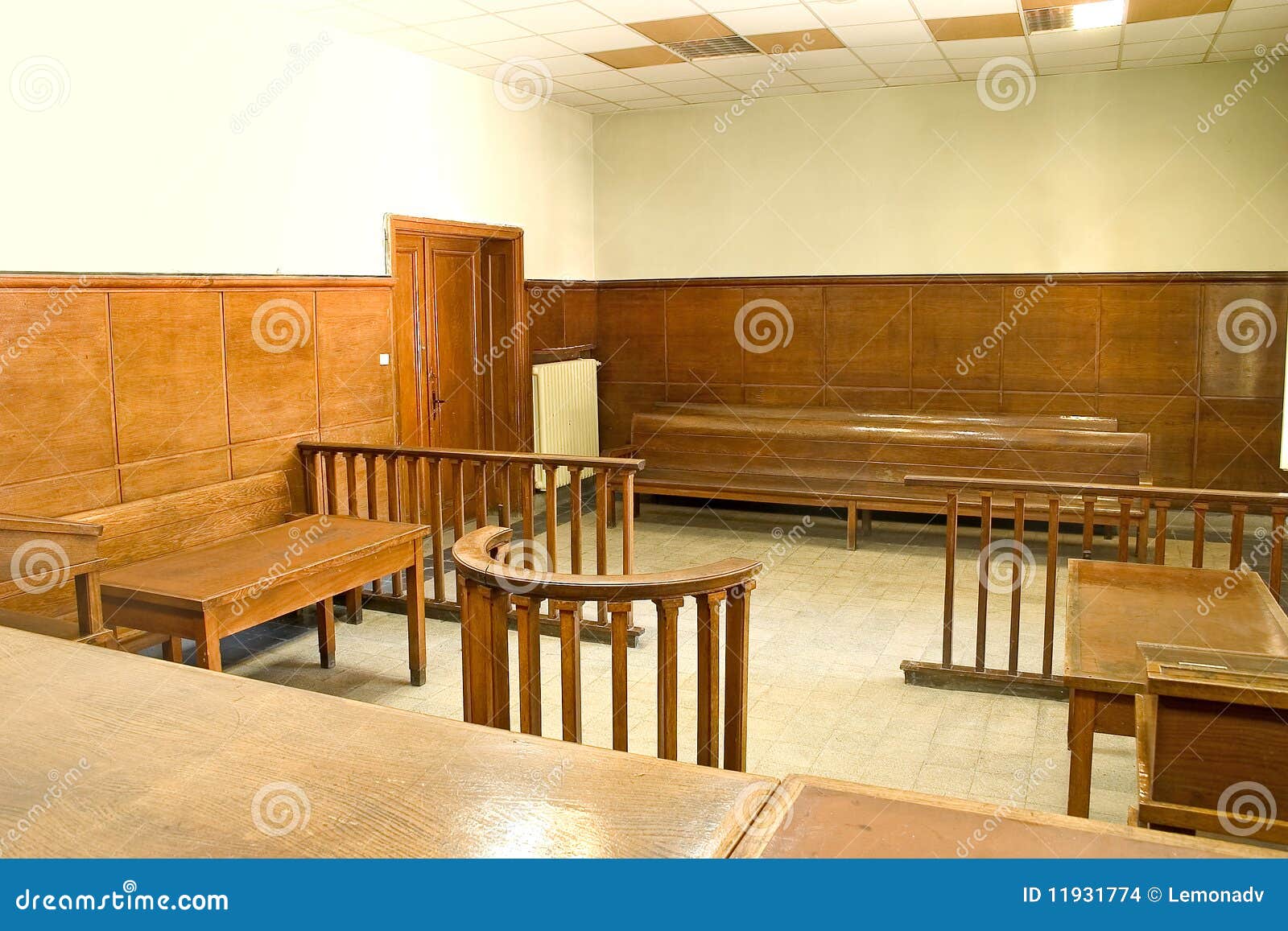 Court room stock photo. Image of lawyer, retro, chairs - 11931774