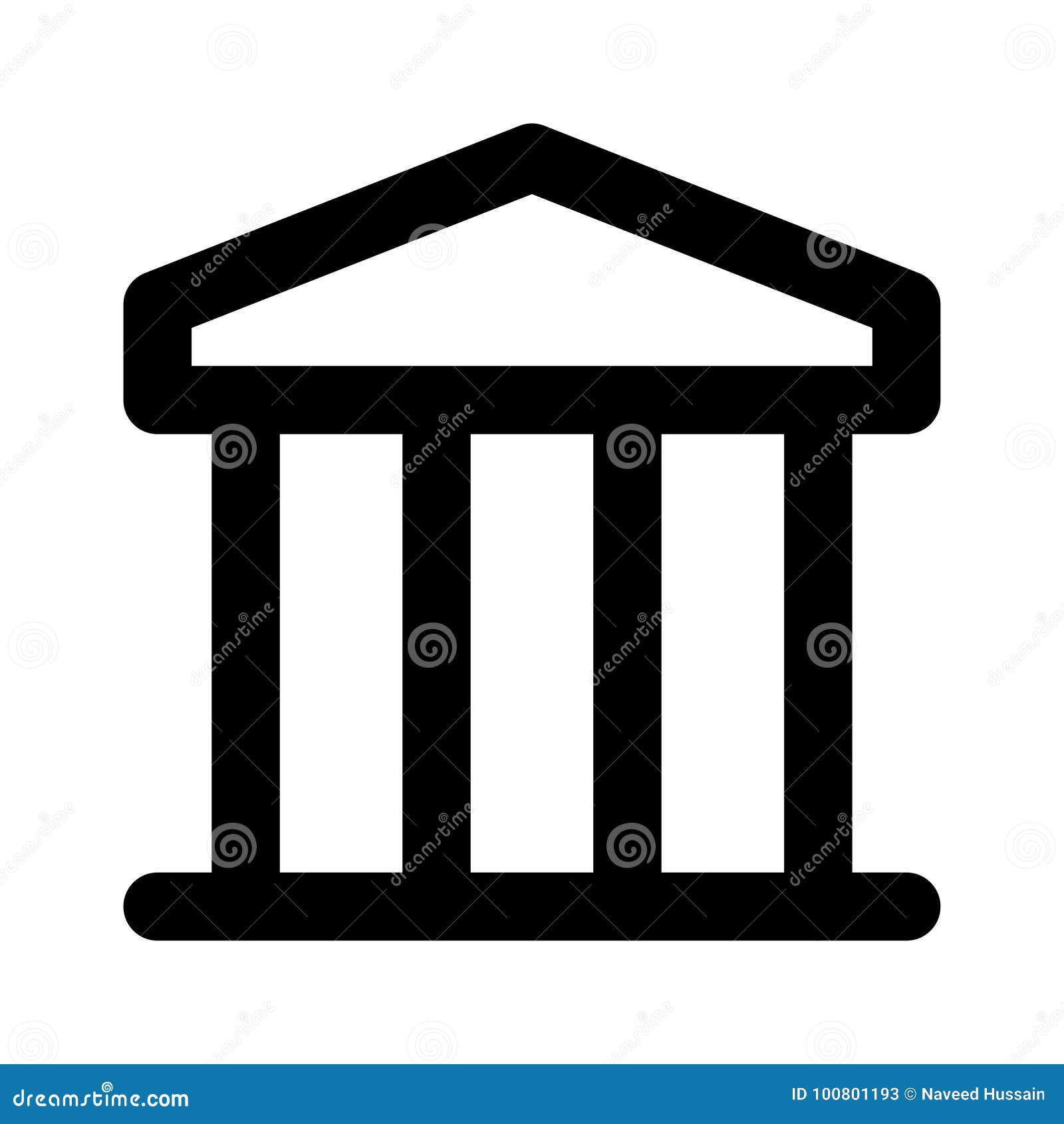 Court icon stock illustration. Illustration of supreme - 100801193