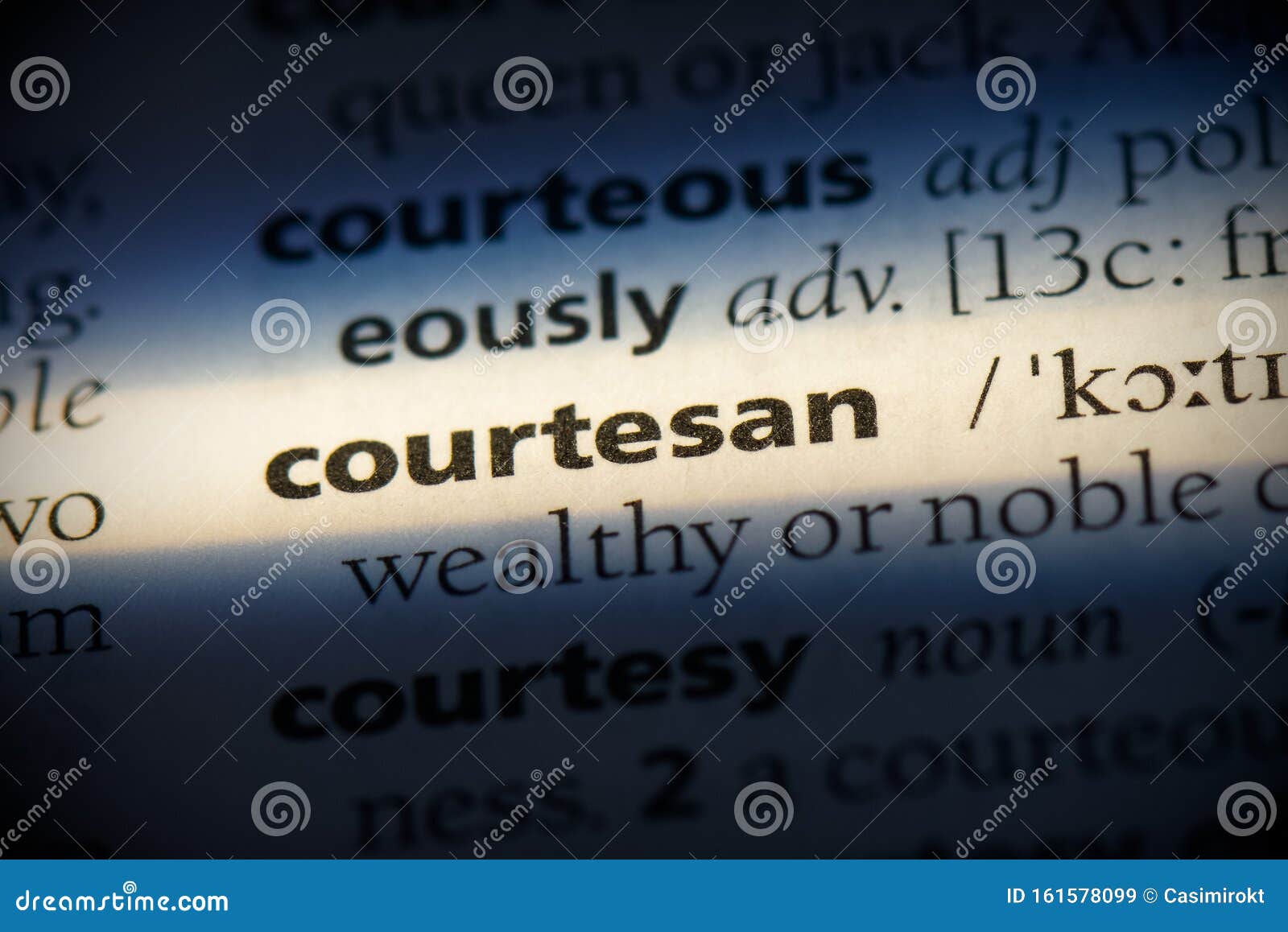 Courtesan stock image. Image of highlight, english, paper - 161578099