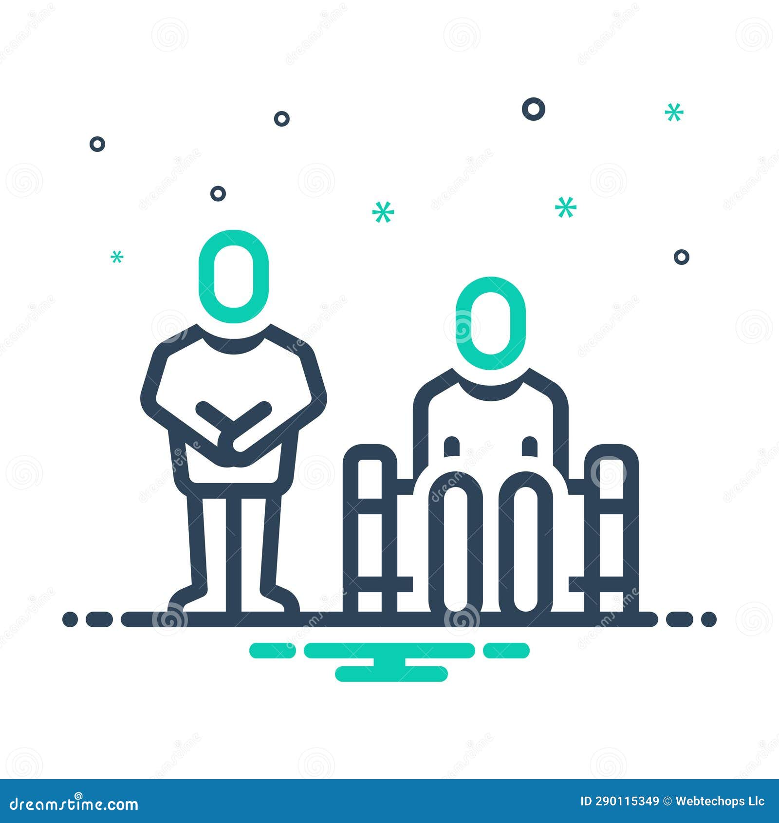 Chivalry, Decency, Elegancy Outline Icon. Line Art Vector Stock Image ...