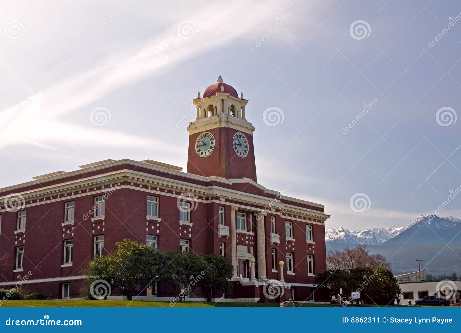 Courthouse of Clallum County, Washington Stock Image - Image of ...