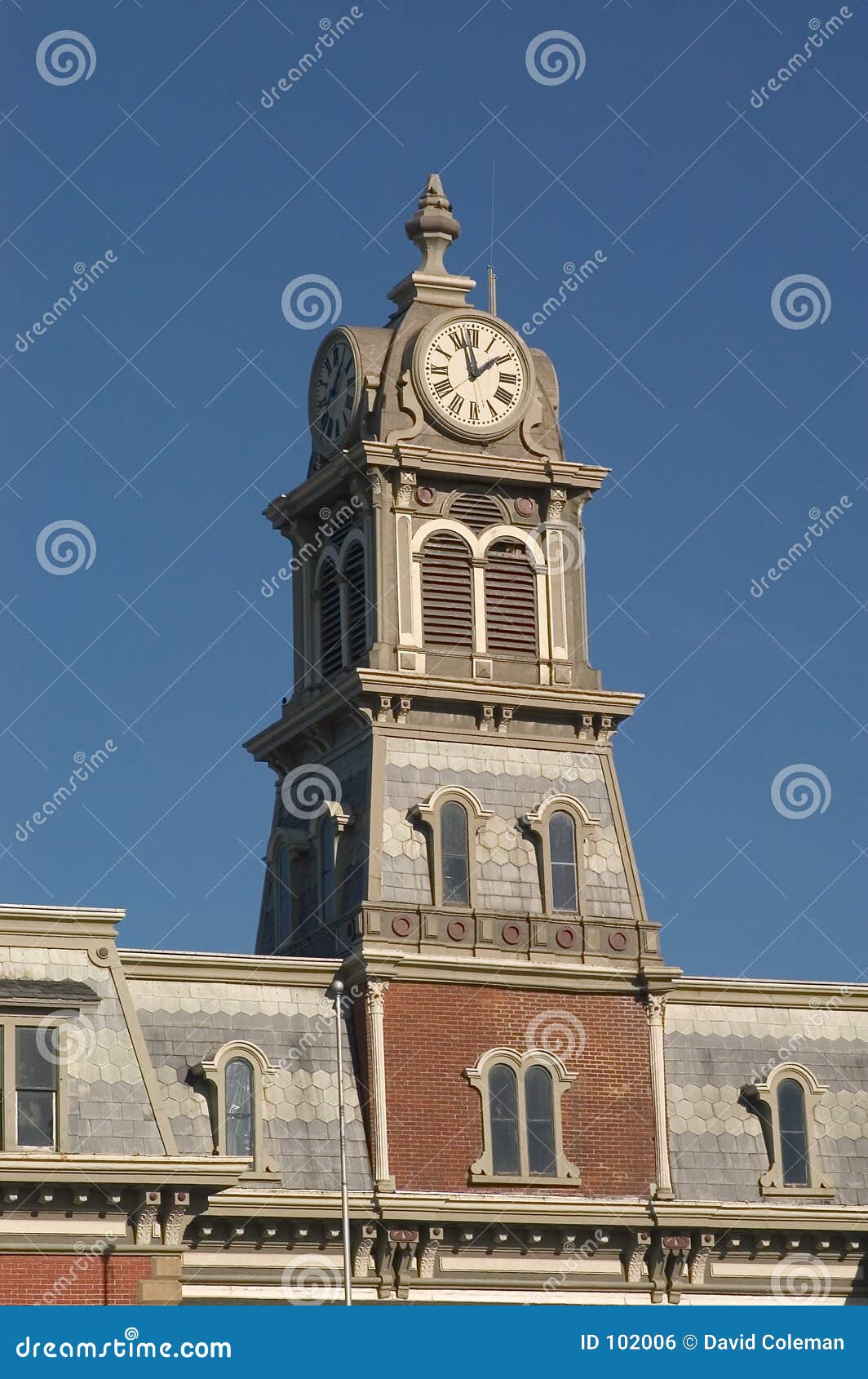 Courthouse Clock Tower stock photo. Image of architecture - 102006