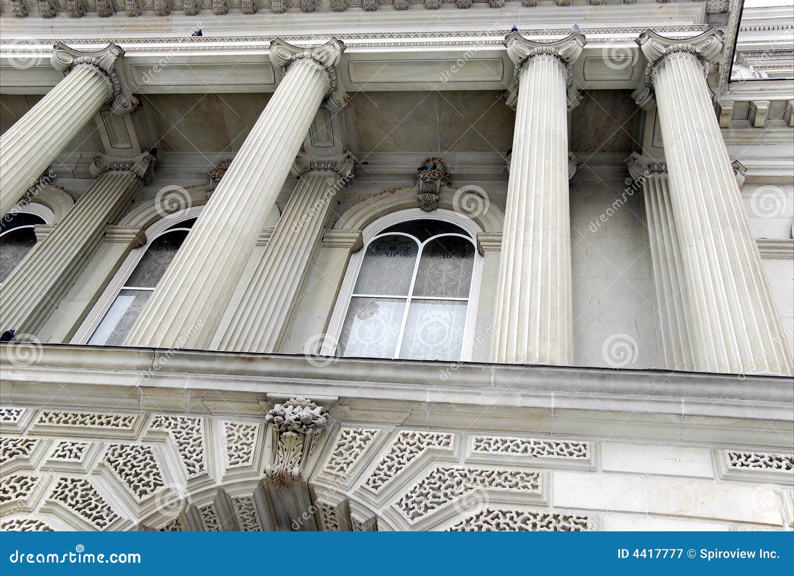 Courthouse Columns stock image. Image of legal, arch, hall - 4417777
