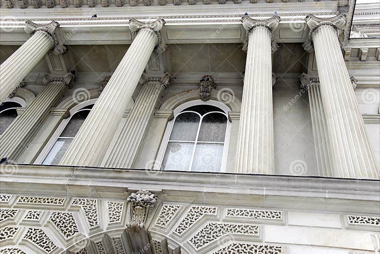 Courthouse Columns stock image. Image of legal, arch, hall - 4417777