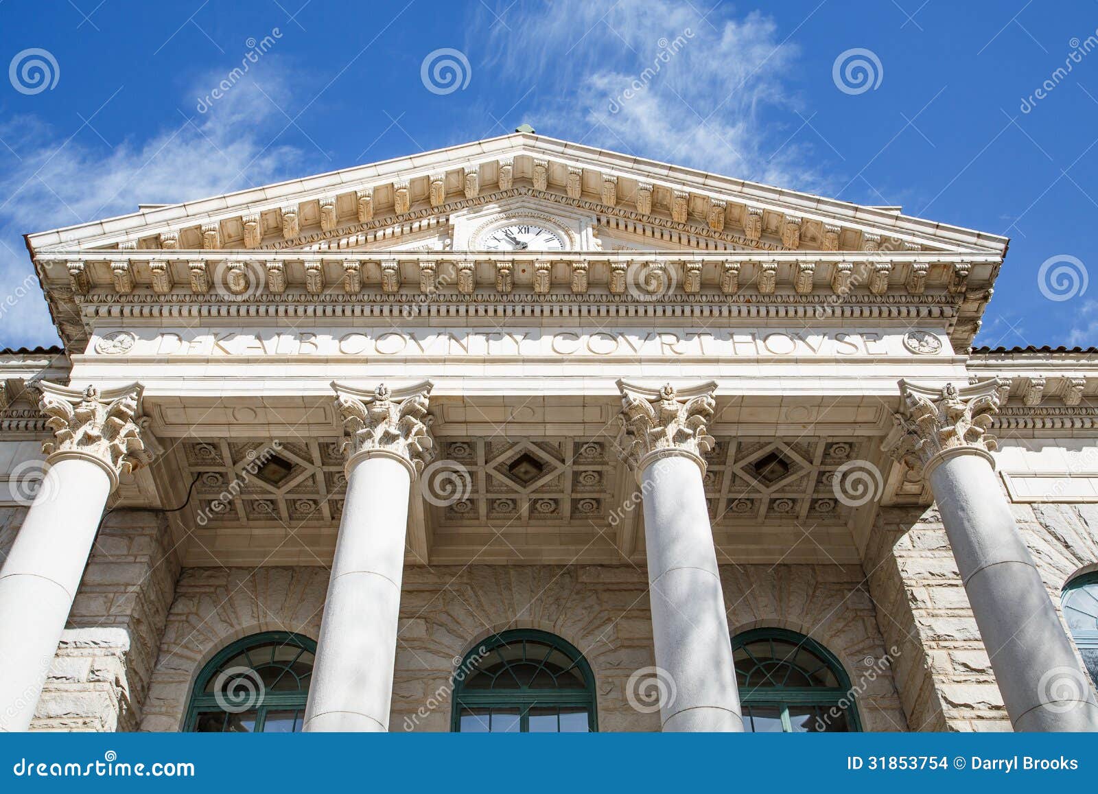 Courthouse Columns from Below Stock Photo - Image of government, marble ...