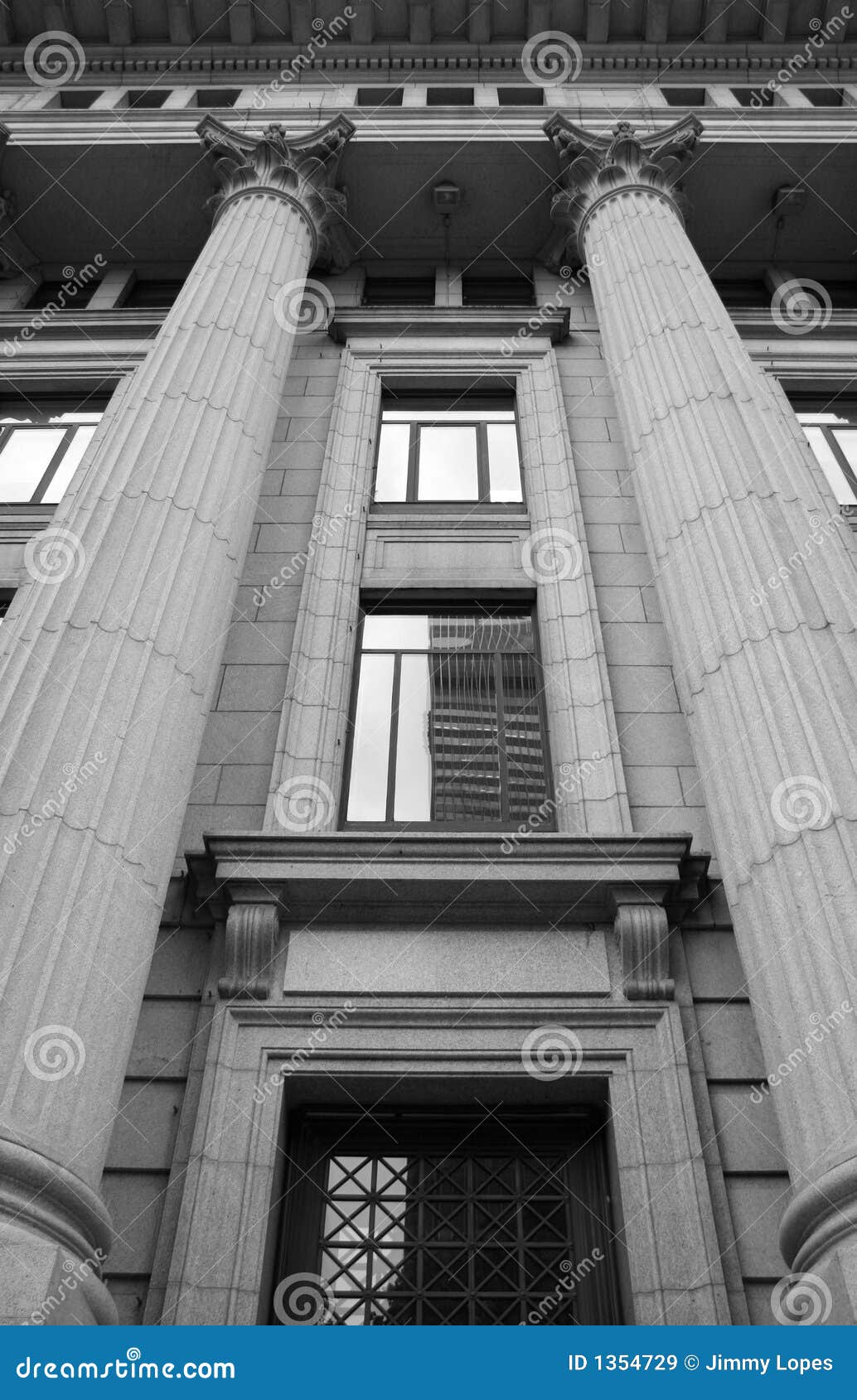 Courthouse Entrance stock image. Image of entrance, large - 1354729