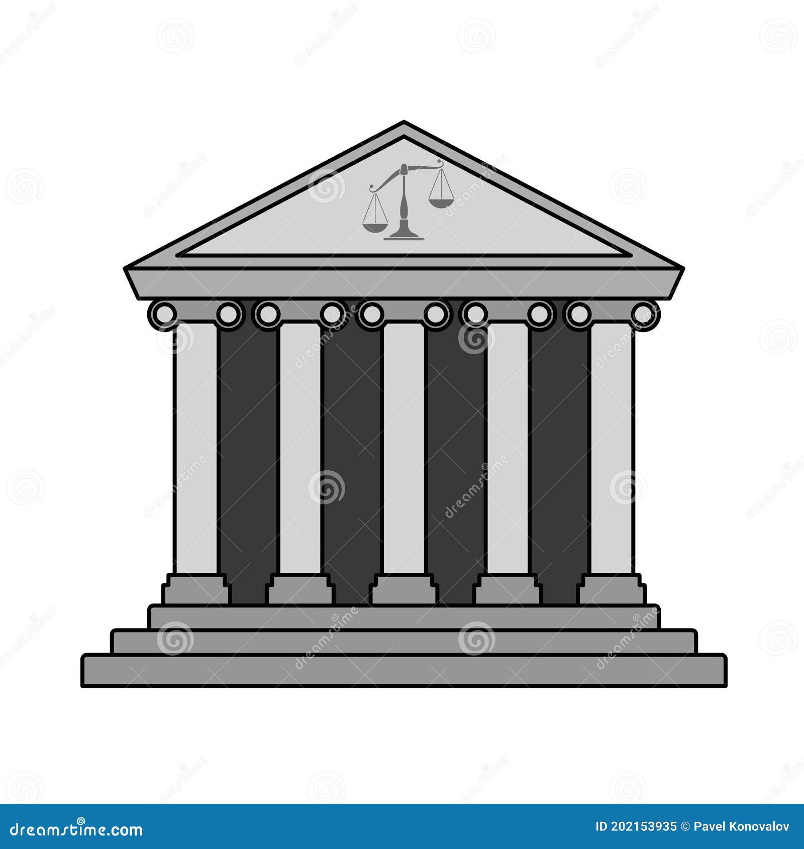 Courthouse Icon Stock Vector Illustration Of Government 202153935