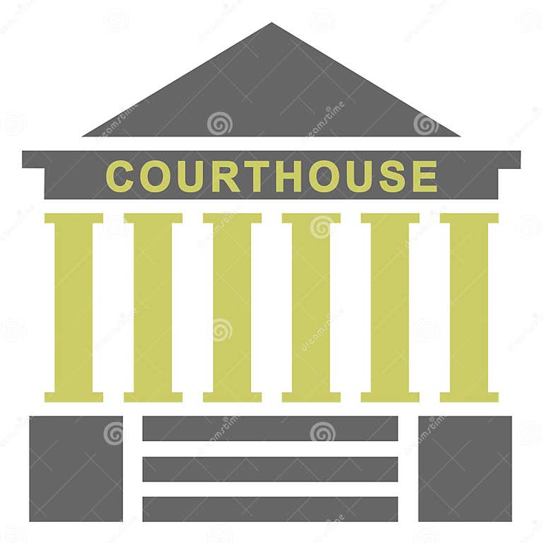 Courthouse illustration stock illustration. Illustration of trial - 3396275