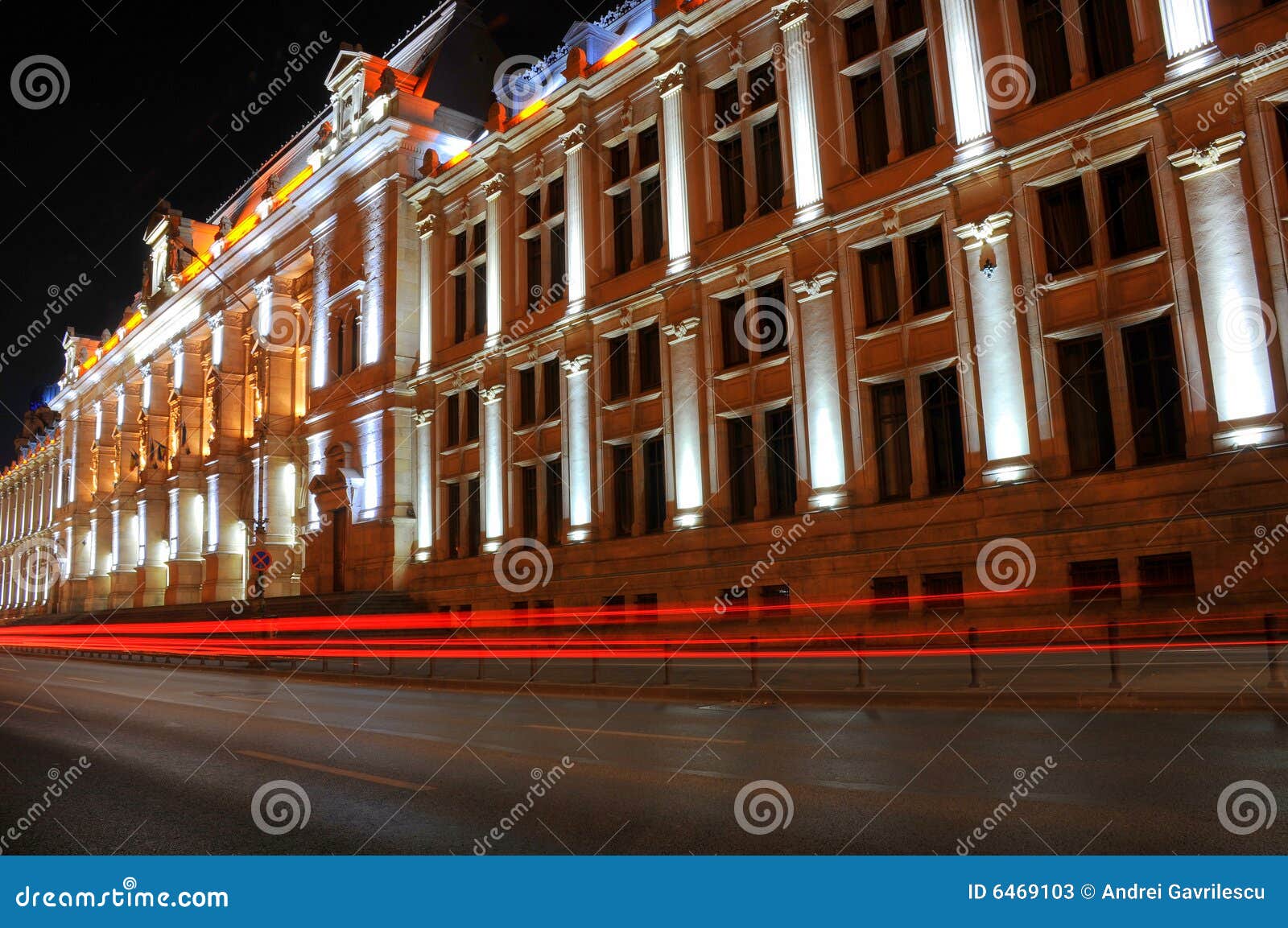 Courthouse at night stock image. Image of courtroom, blue - 6469103
