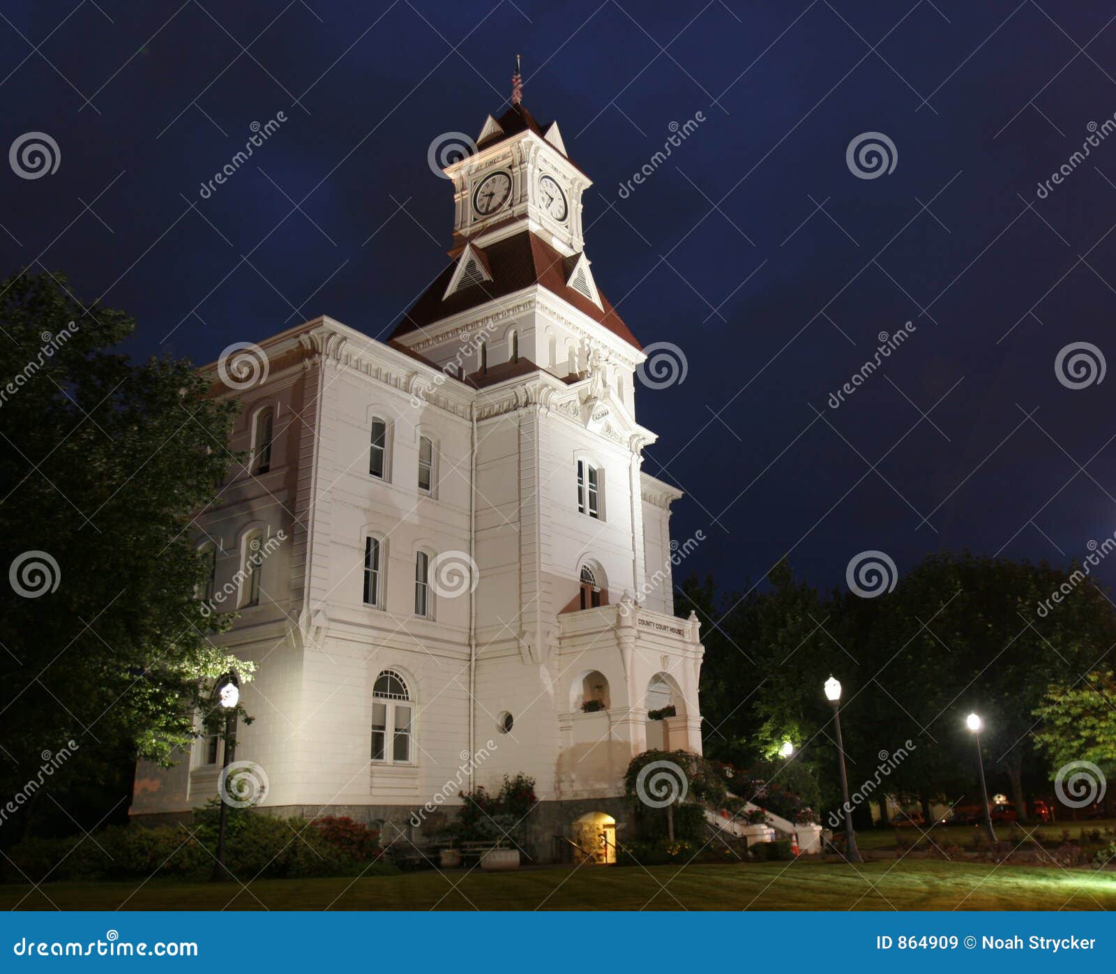 Courthouse at Night stock image. Image of criminal, night - 864909