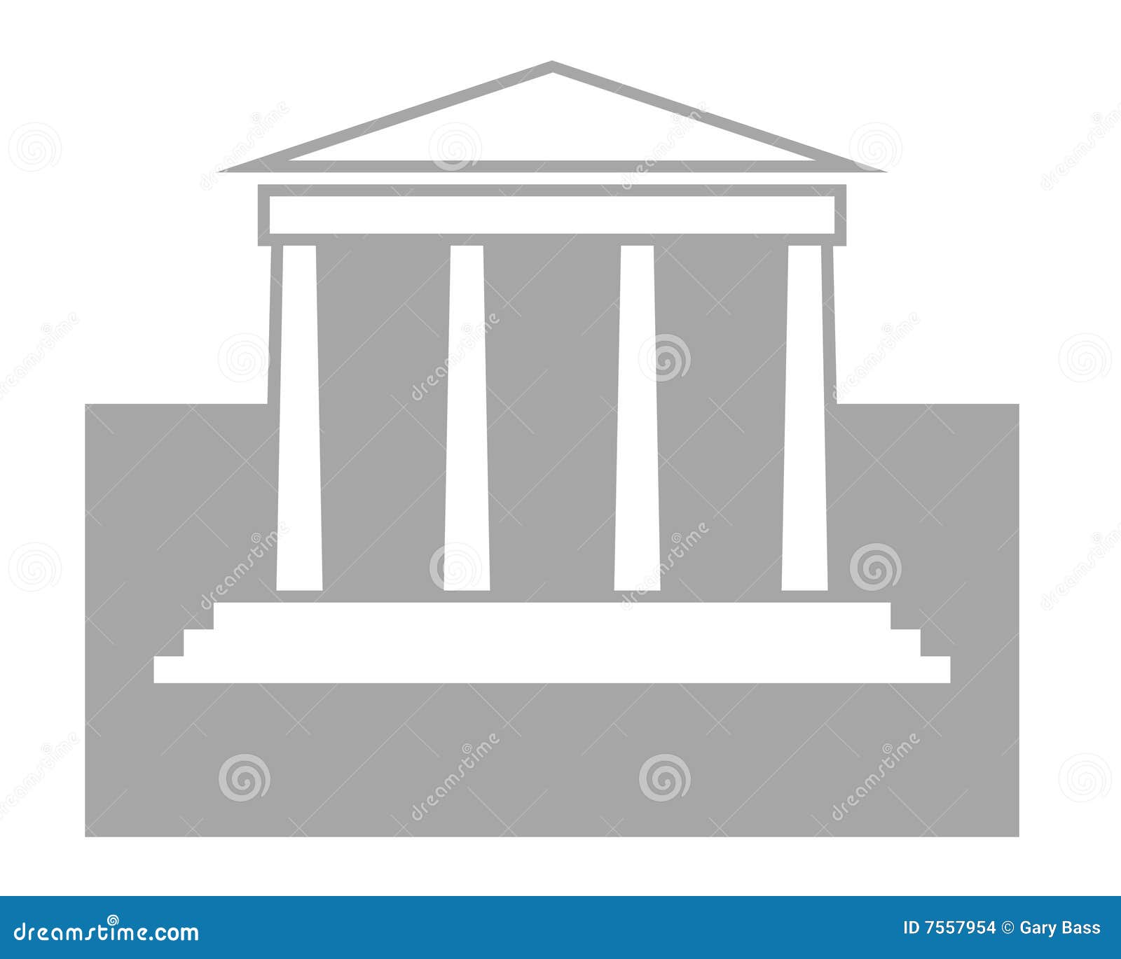 Courthouse symbol stock illustration. Illustration of closeup - 7557954