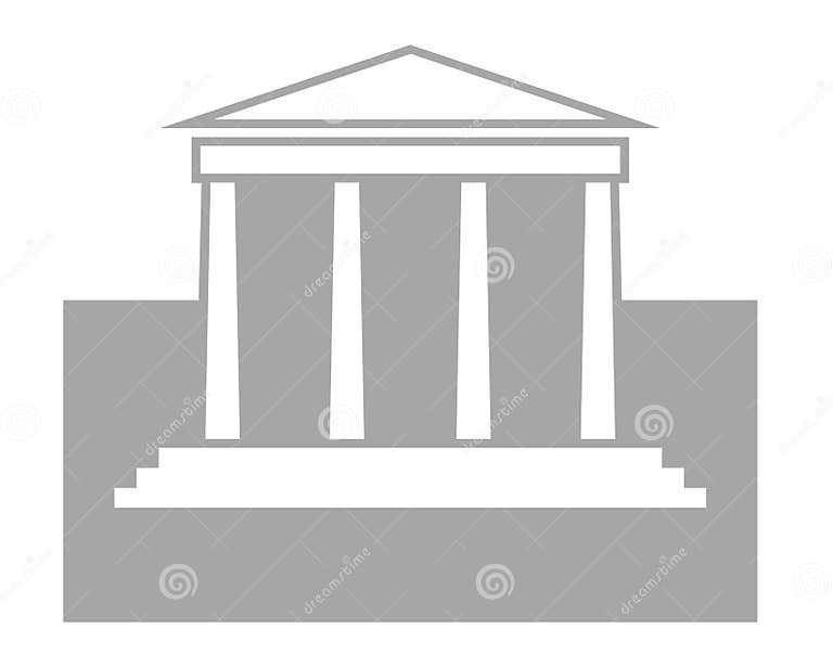 Courthouse symbol stock illustration. Illustration of closeup - 7557954