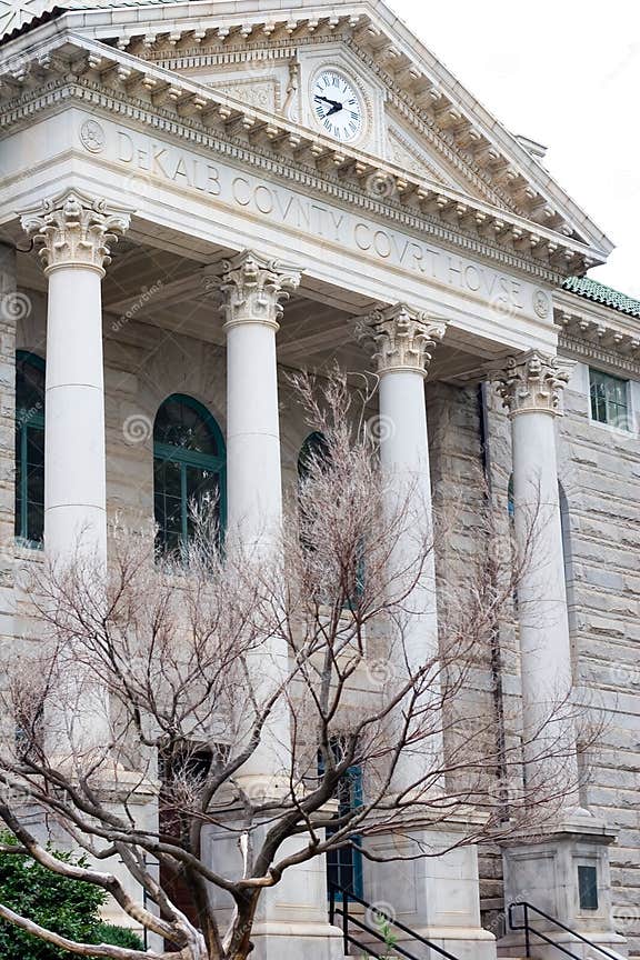 Courthouse in Winter stock image. Image of columns, granite - 6279455