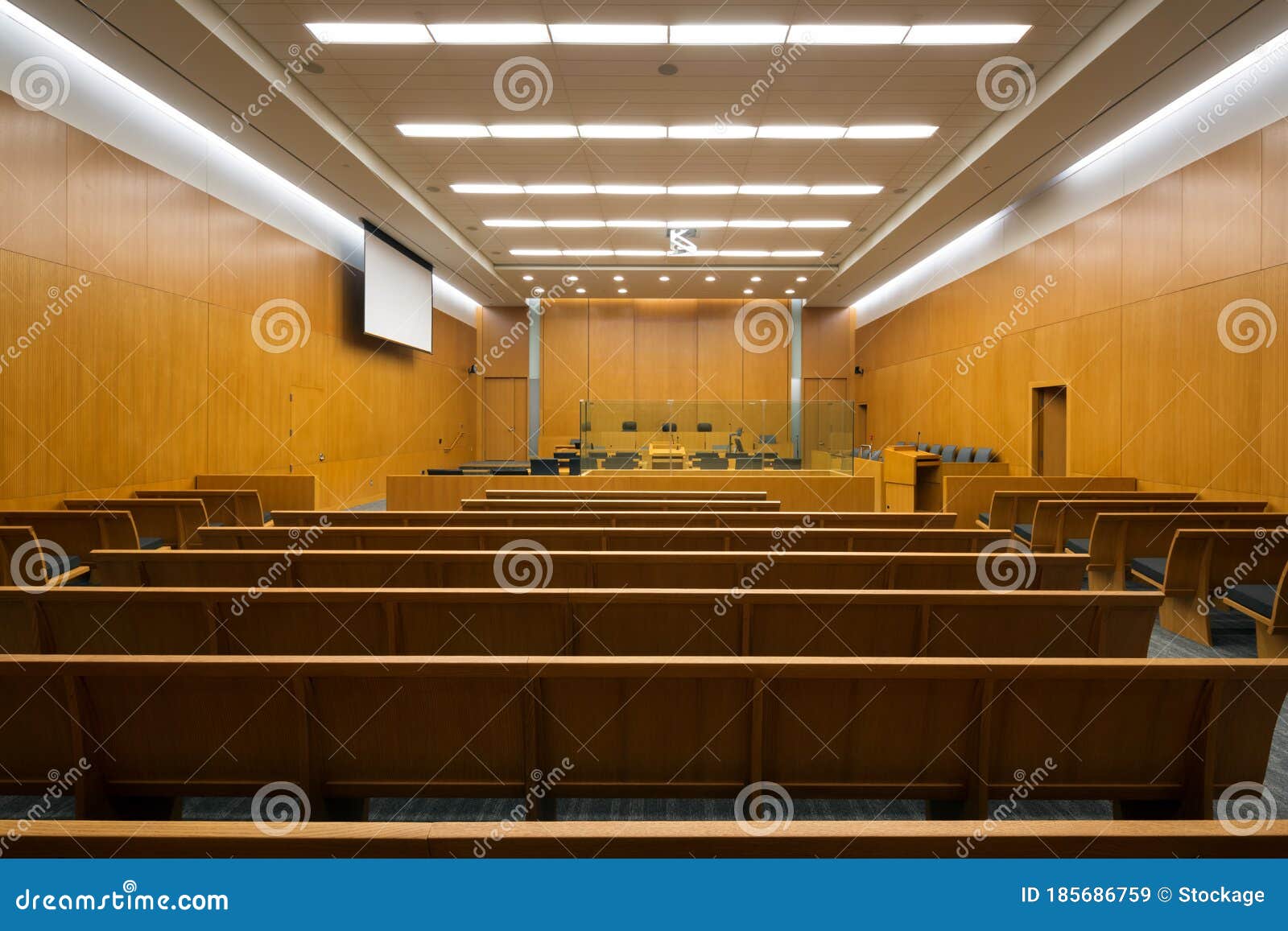 Courtroom Viewed from the Back Stock Image - Image of courthouse ...