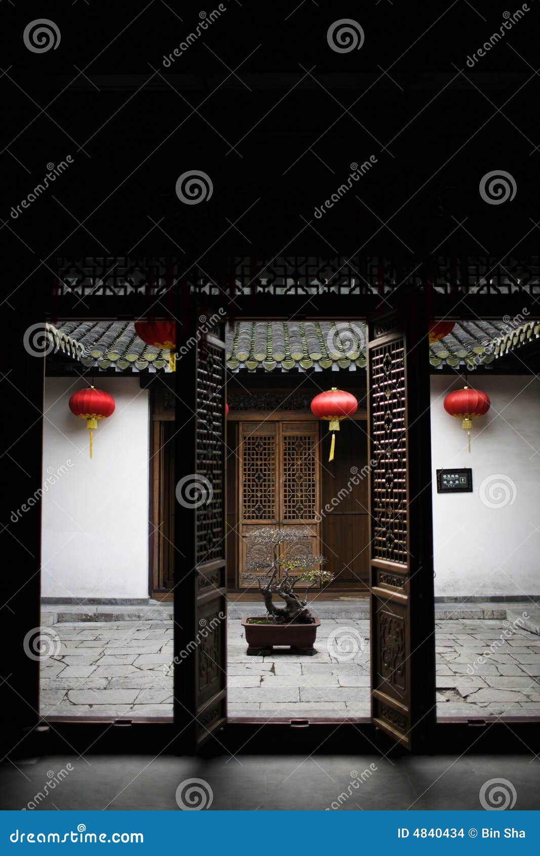 Courtyard stock photo. Image of chinese, temple, compound - 4840434