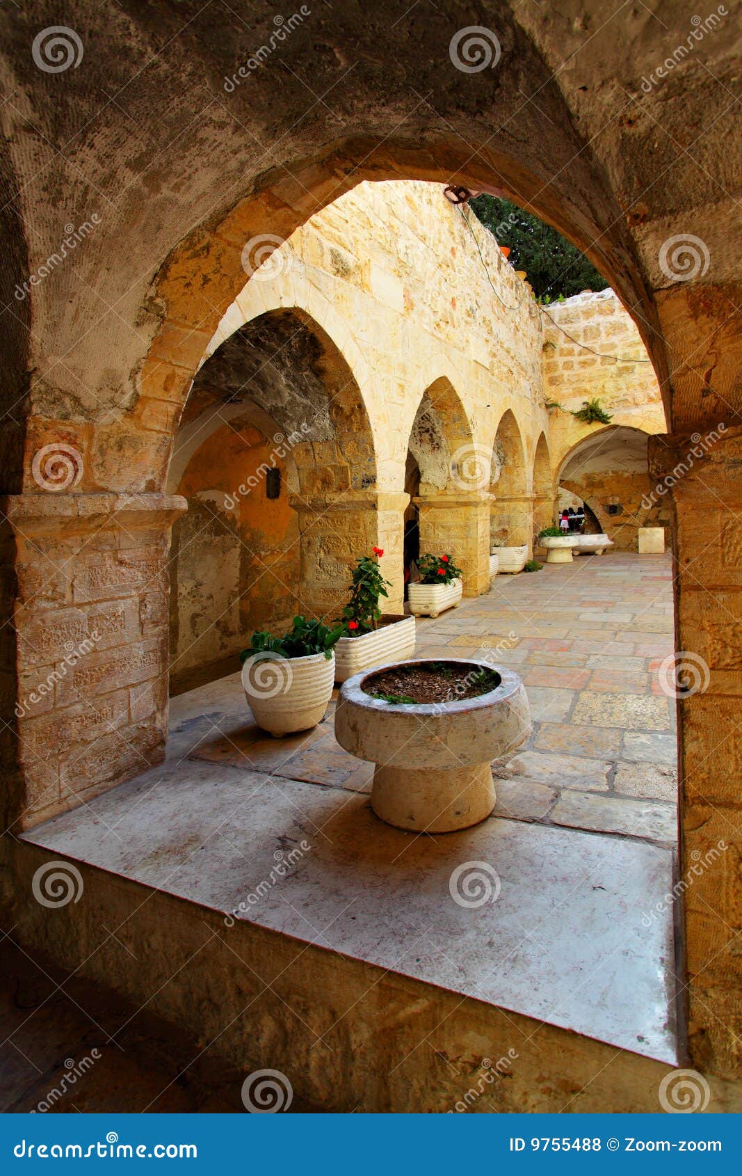 Courtyard stock photo. Image of building, israel, historical - 9755488