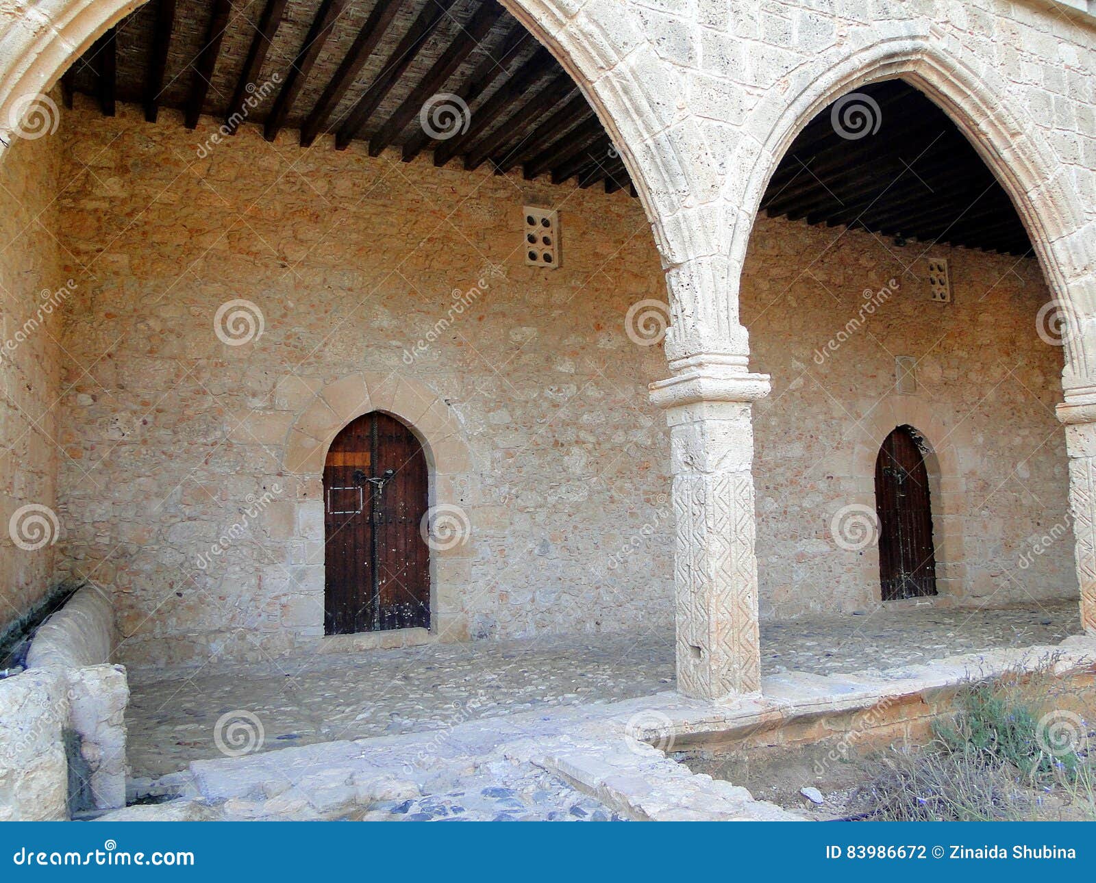 Courtyard of an Ancient Monastery Editorial Photography - Image of ...