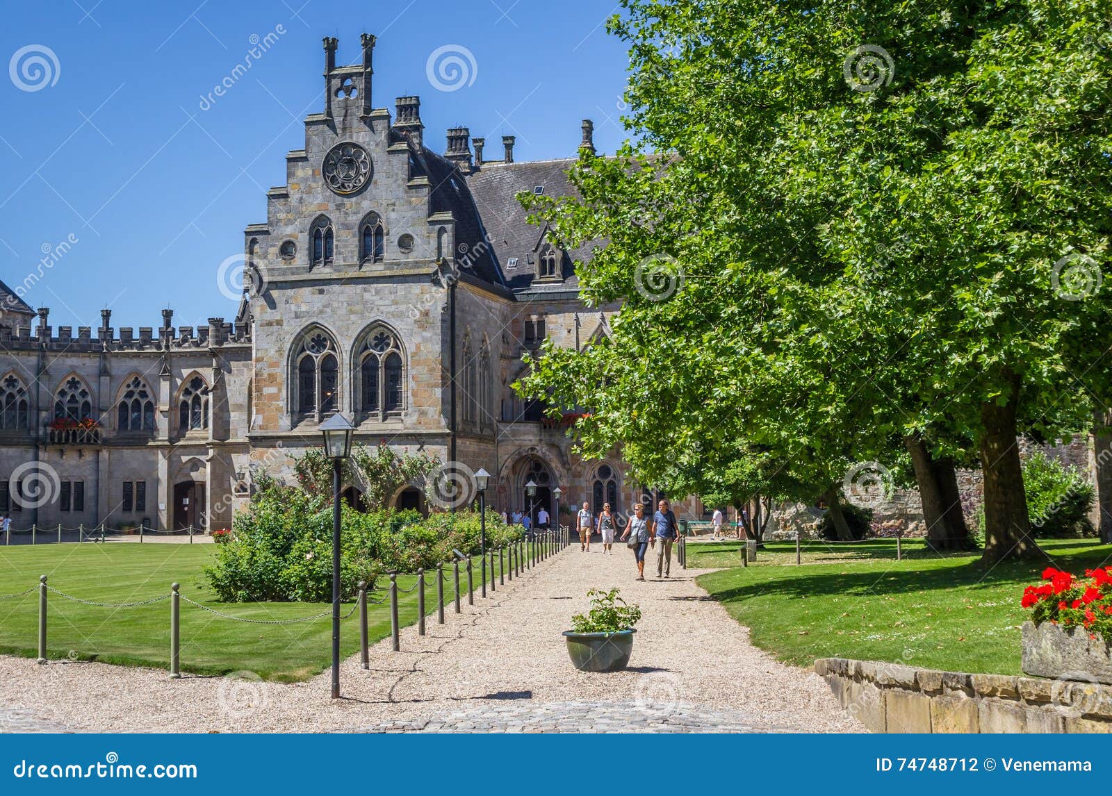 Courtyard of the Bentheim Castle Editorial Photography - Image of ...