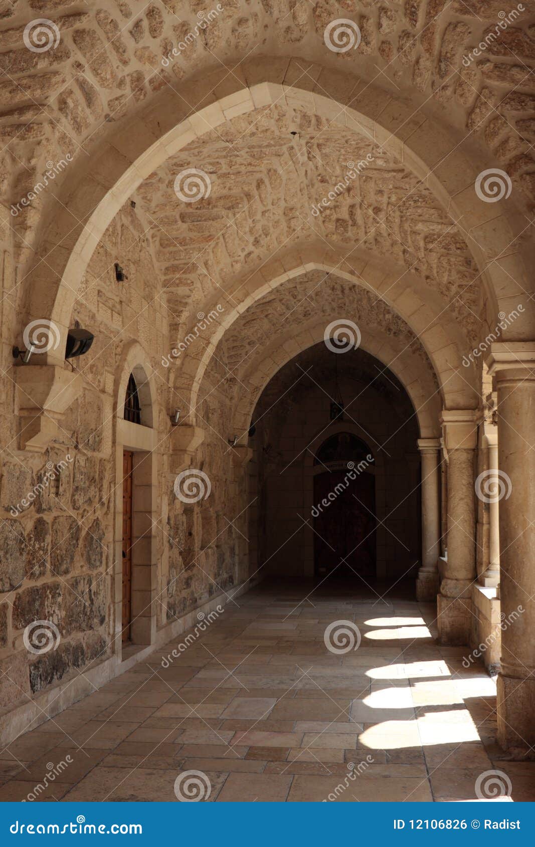 Courtyard of the Church of Nativity Stock Photo - Image of historical ...