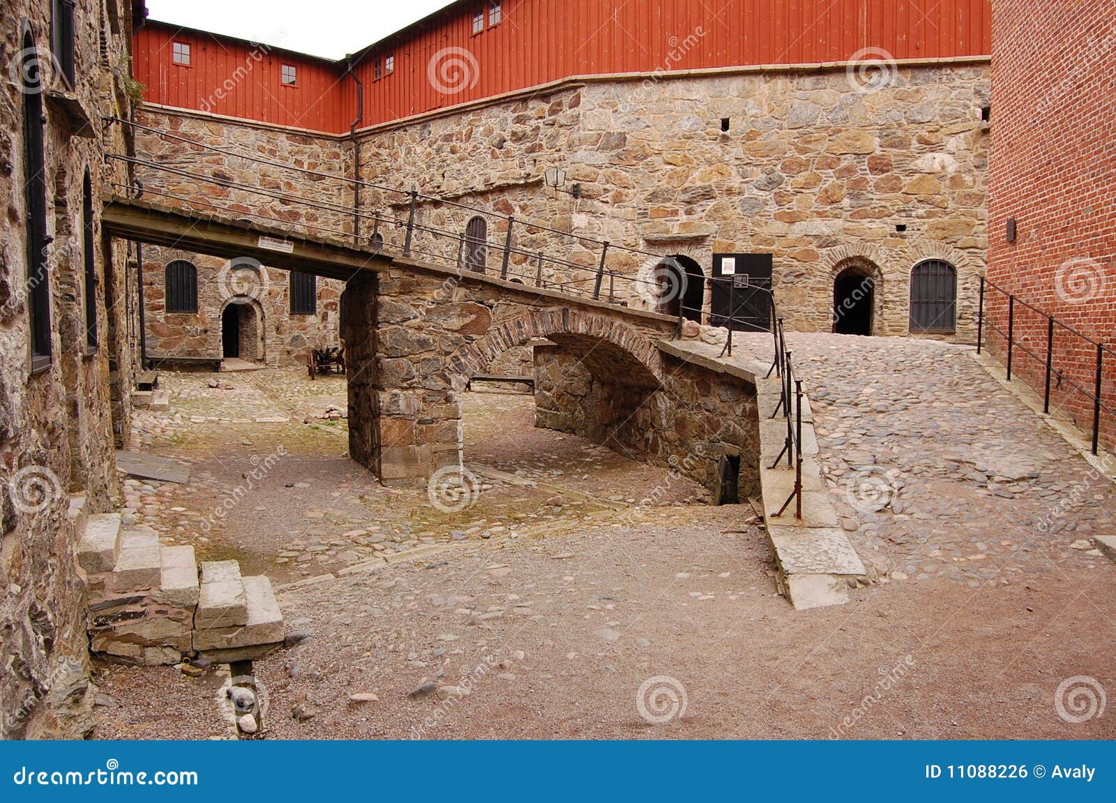 Courtyard of fortress stock photo. Image of bricks, courtyard - 11088226