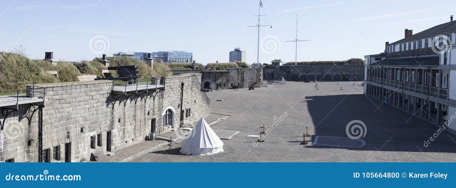 Courtyard in Halifax Citadel , Nova Scotia, Canada Stock Photo - Image ...