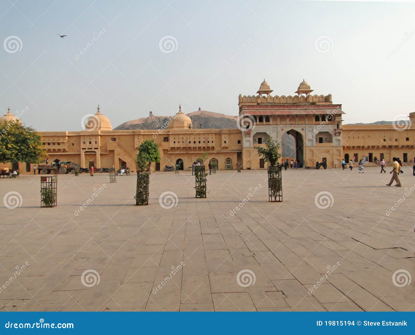 Courtyard and Interior of Amber Fort, Editorial Stock Image - Image of ...