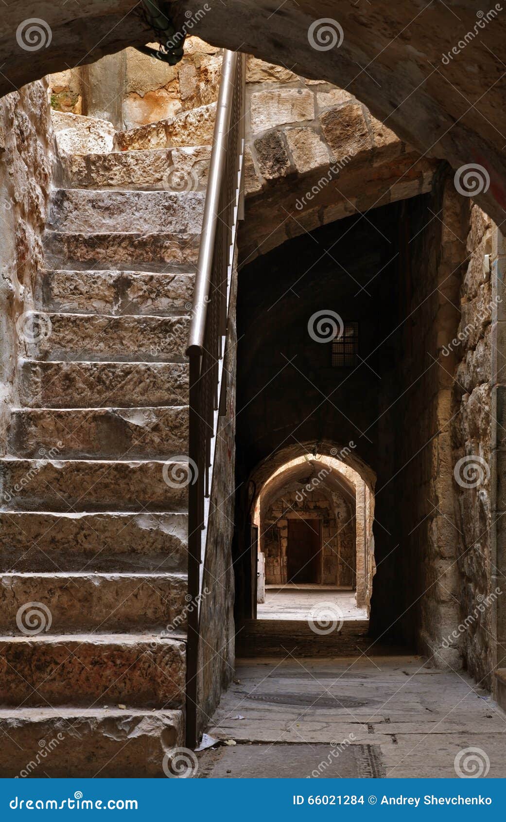 Courtyard in Jerusalem Town. Israel Stock Photo - Image of attraction ...