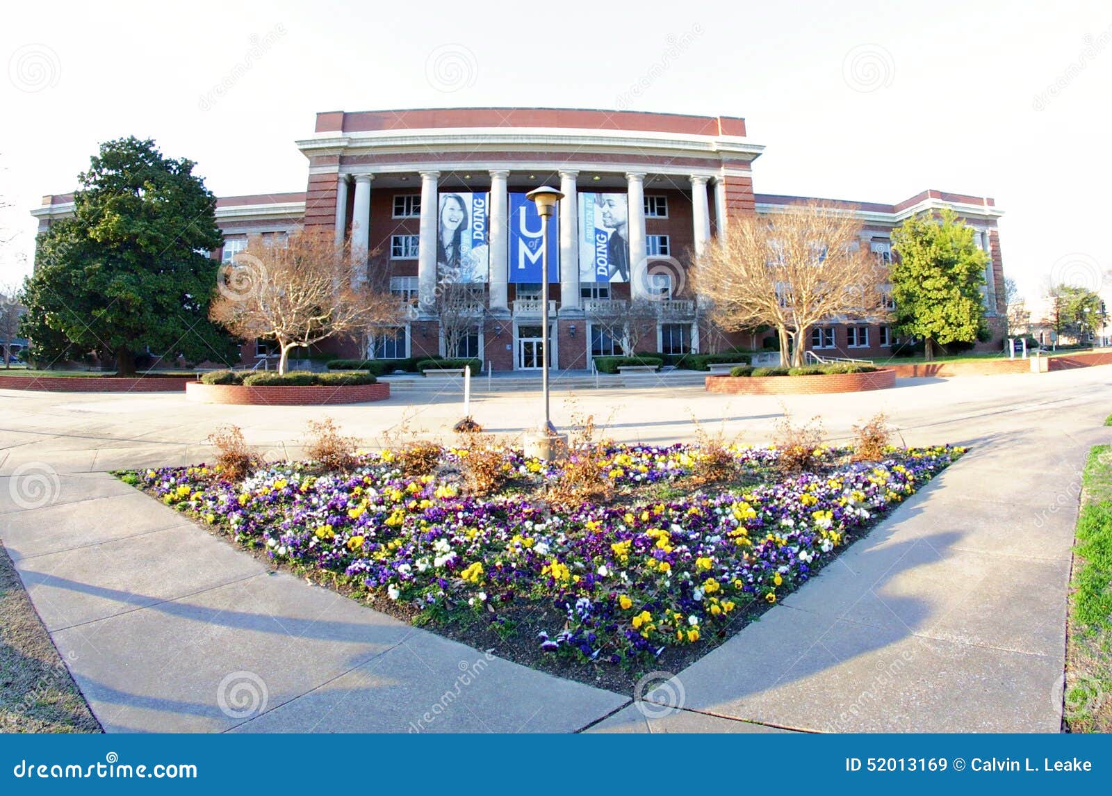 Courtyard at the Main Administration Building at the University of ...