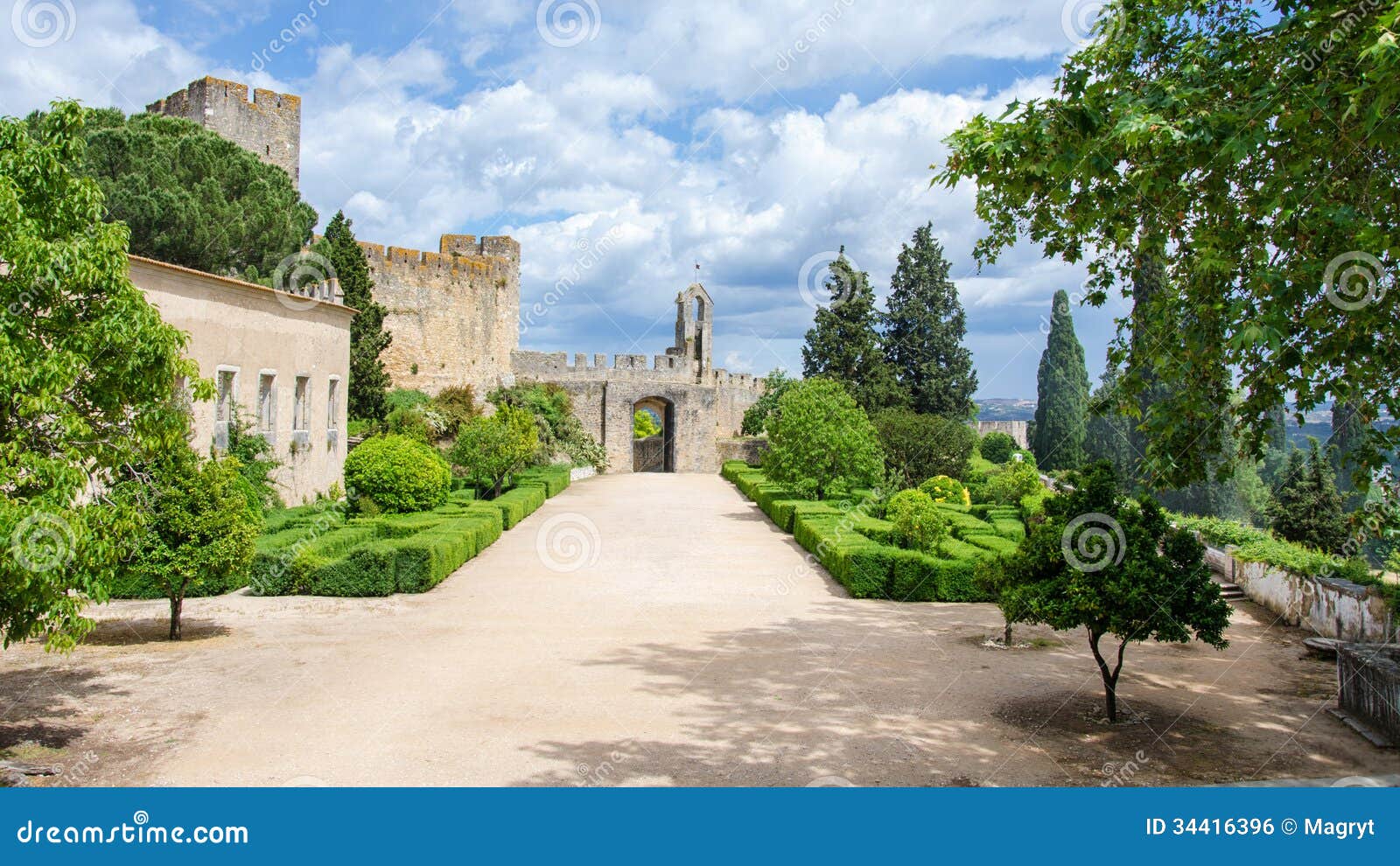 Courtyard of the Medieval Castle Stock Photo - Image of fort, entrance ...
