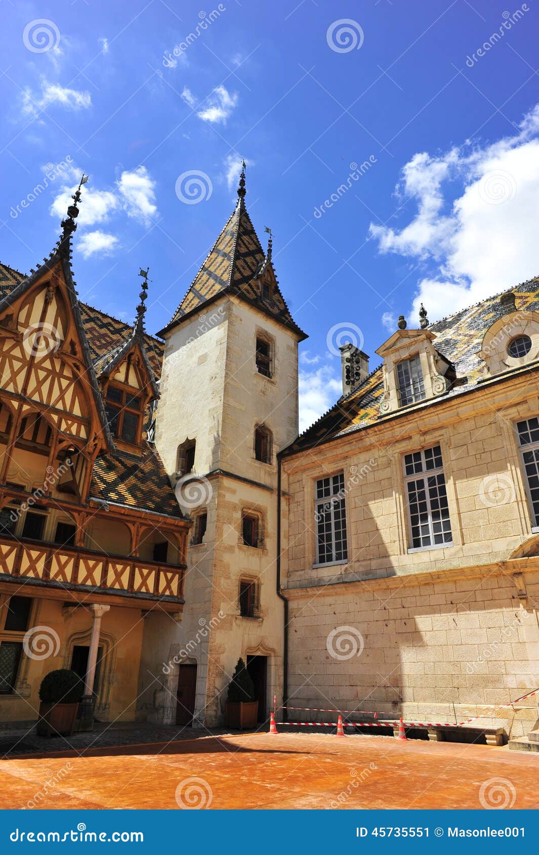 A Courtyard of a Medieval Church Editorial Photo - Image of town, style ...