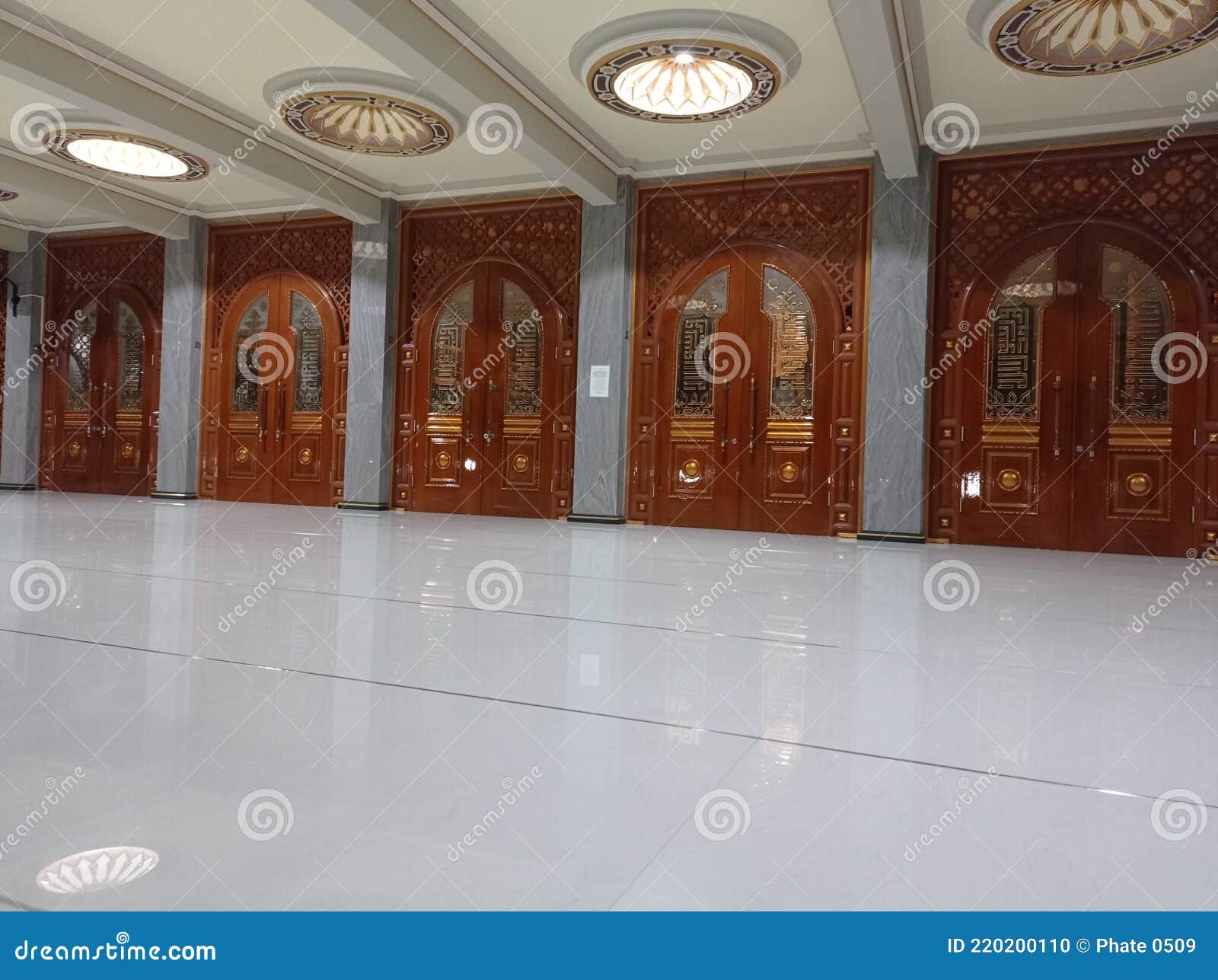 The Courtyard of the Mosque is Very Beautiful Stock Photo - Image of ...